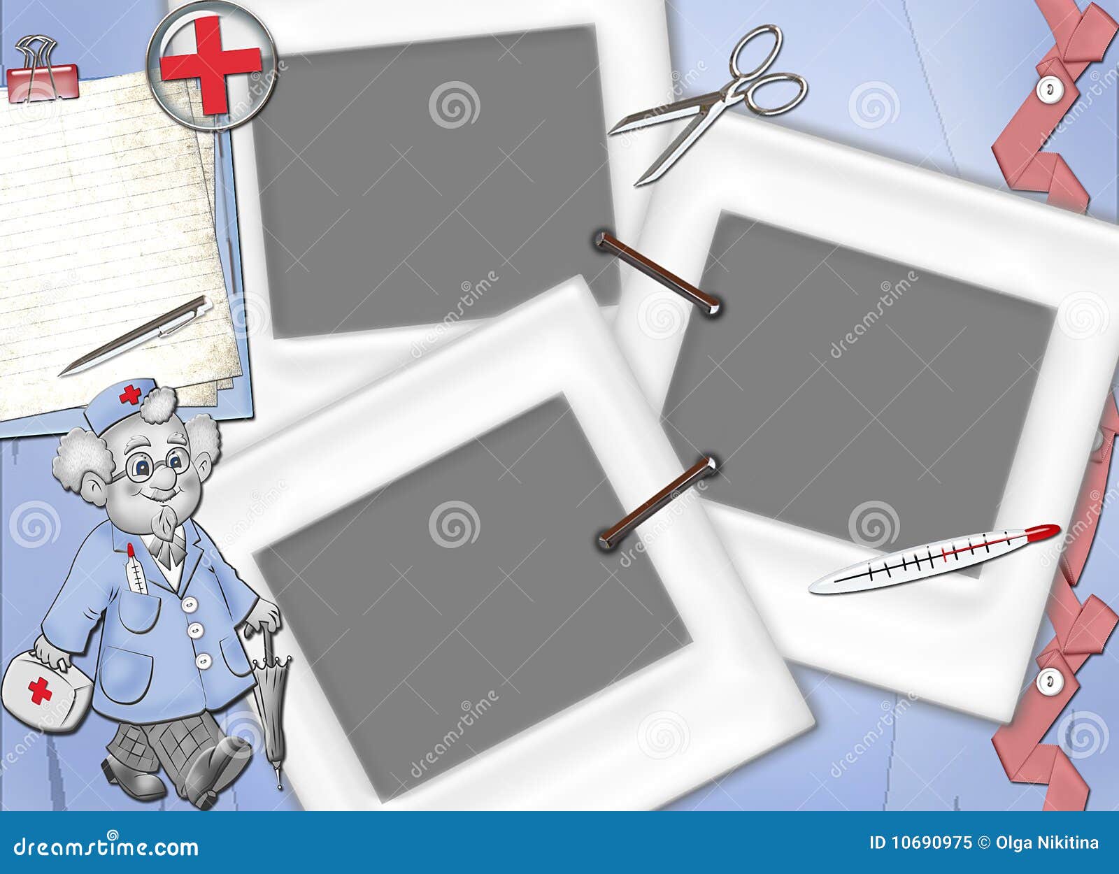 Frame for Treatment, Recover and for Doctors. Stock Illustration ...