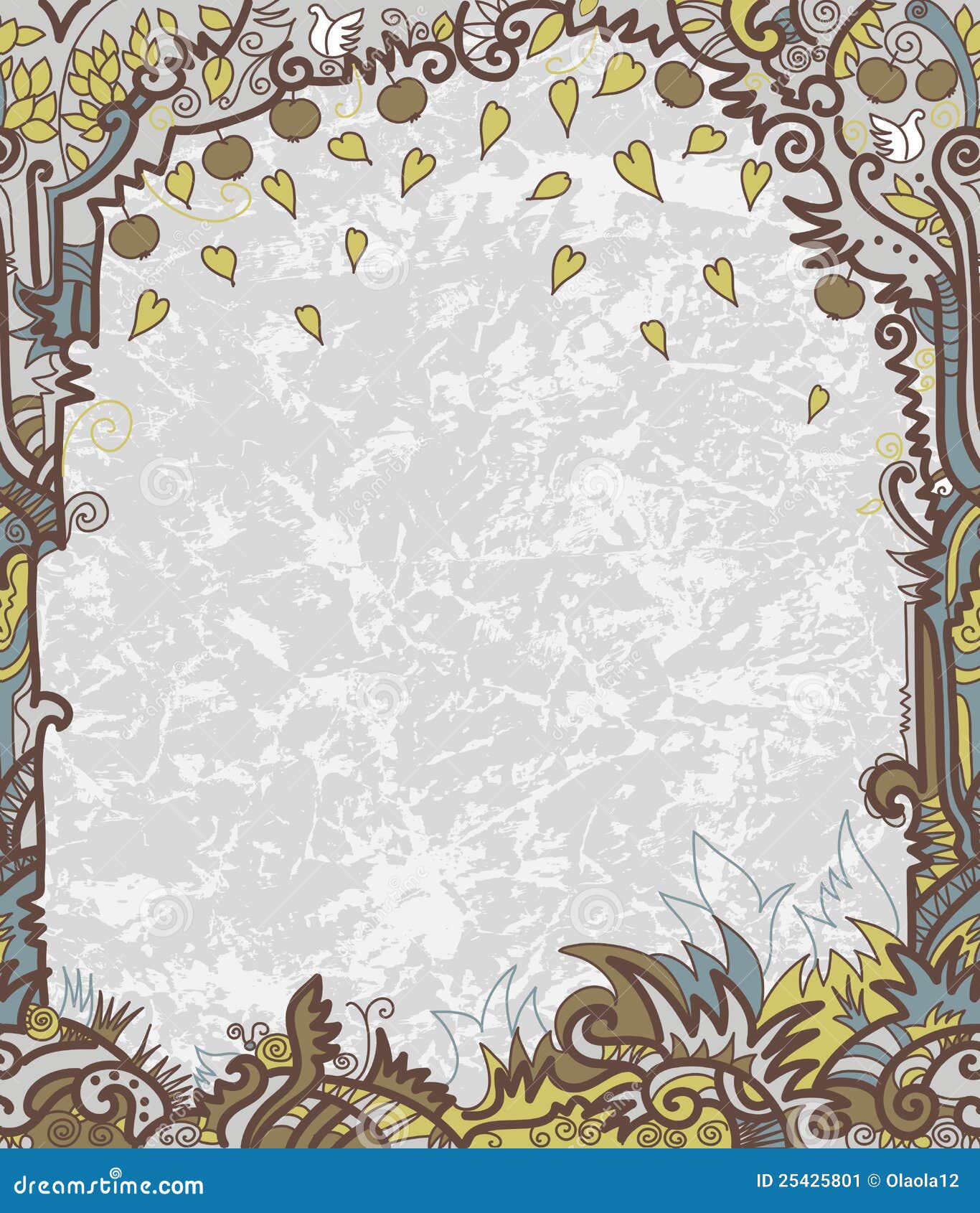 Frame with tree stock illustration. Illustration of concept - 25425801