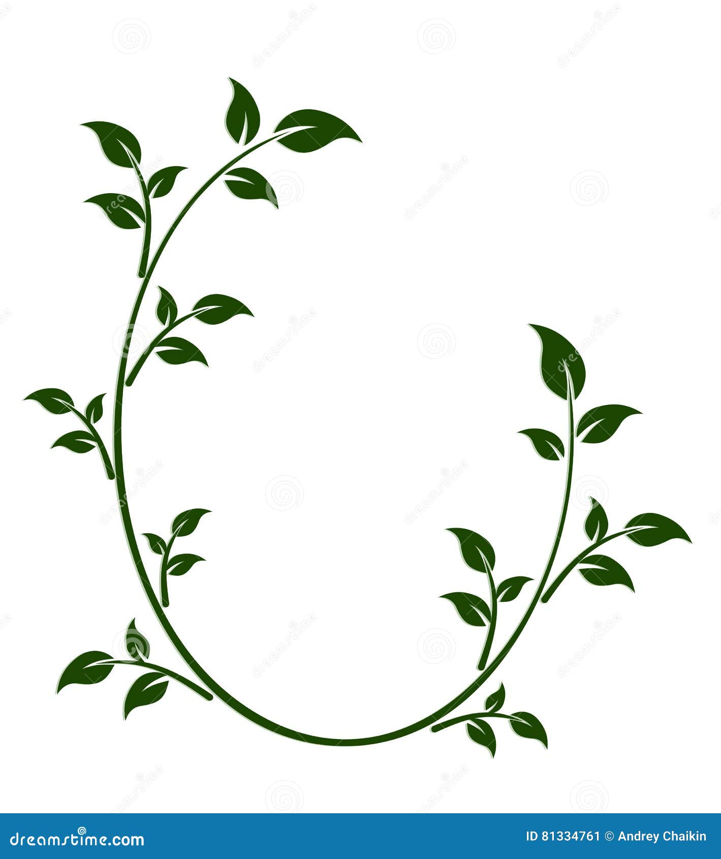 Frame with tree branch. stock vector. Illustration of pattern - 81334761