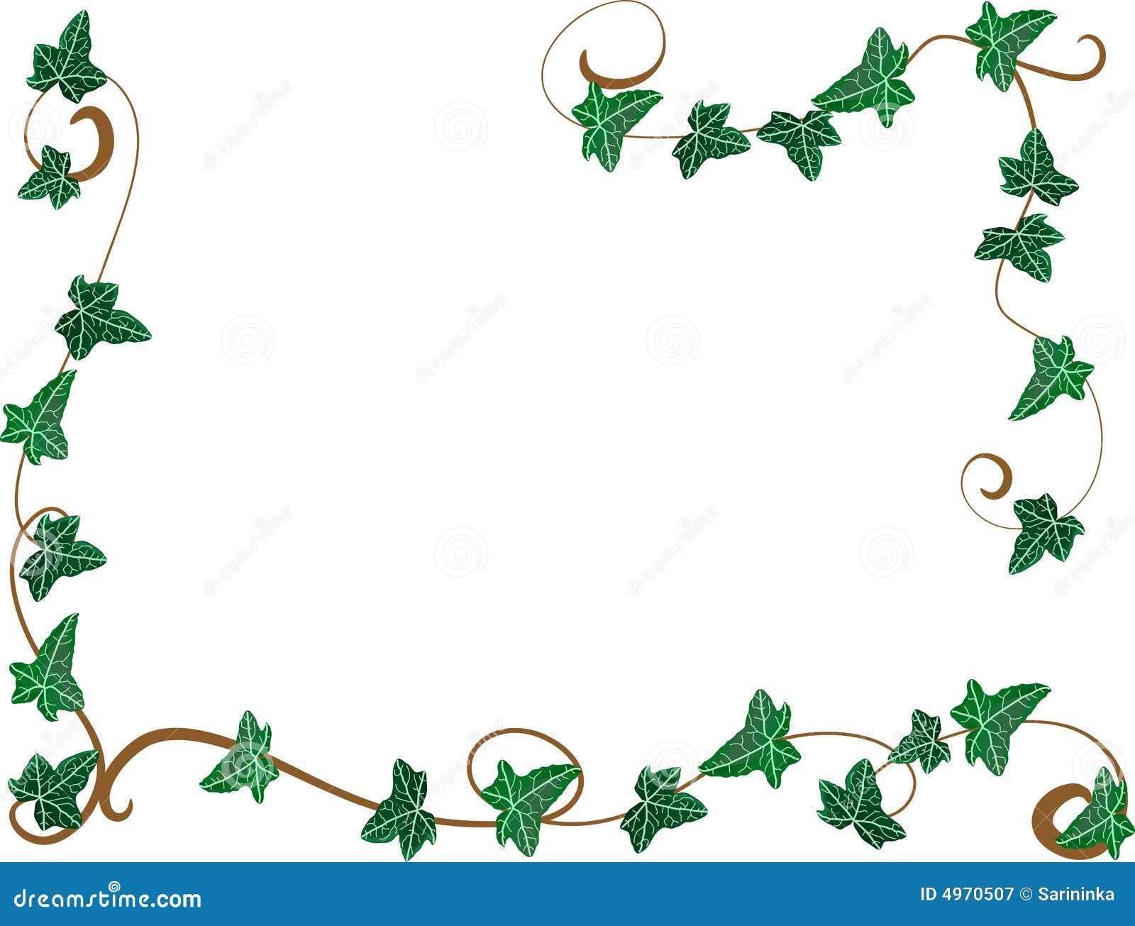 Frame van klimop vector illustratie. Illustration of blad - 4970507