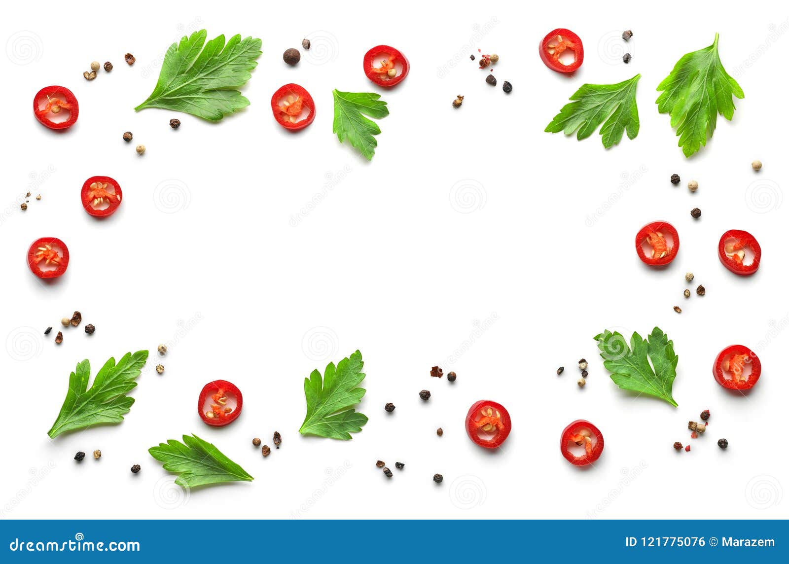Frame of spices stock photo. Image of decorative, leaf - 121775076
