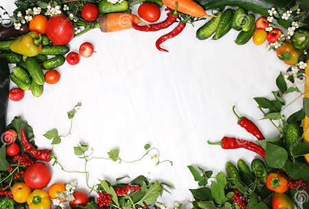 Frame Vegetables stock image. Image of organic, natural - 6663475