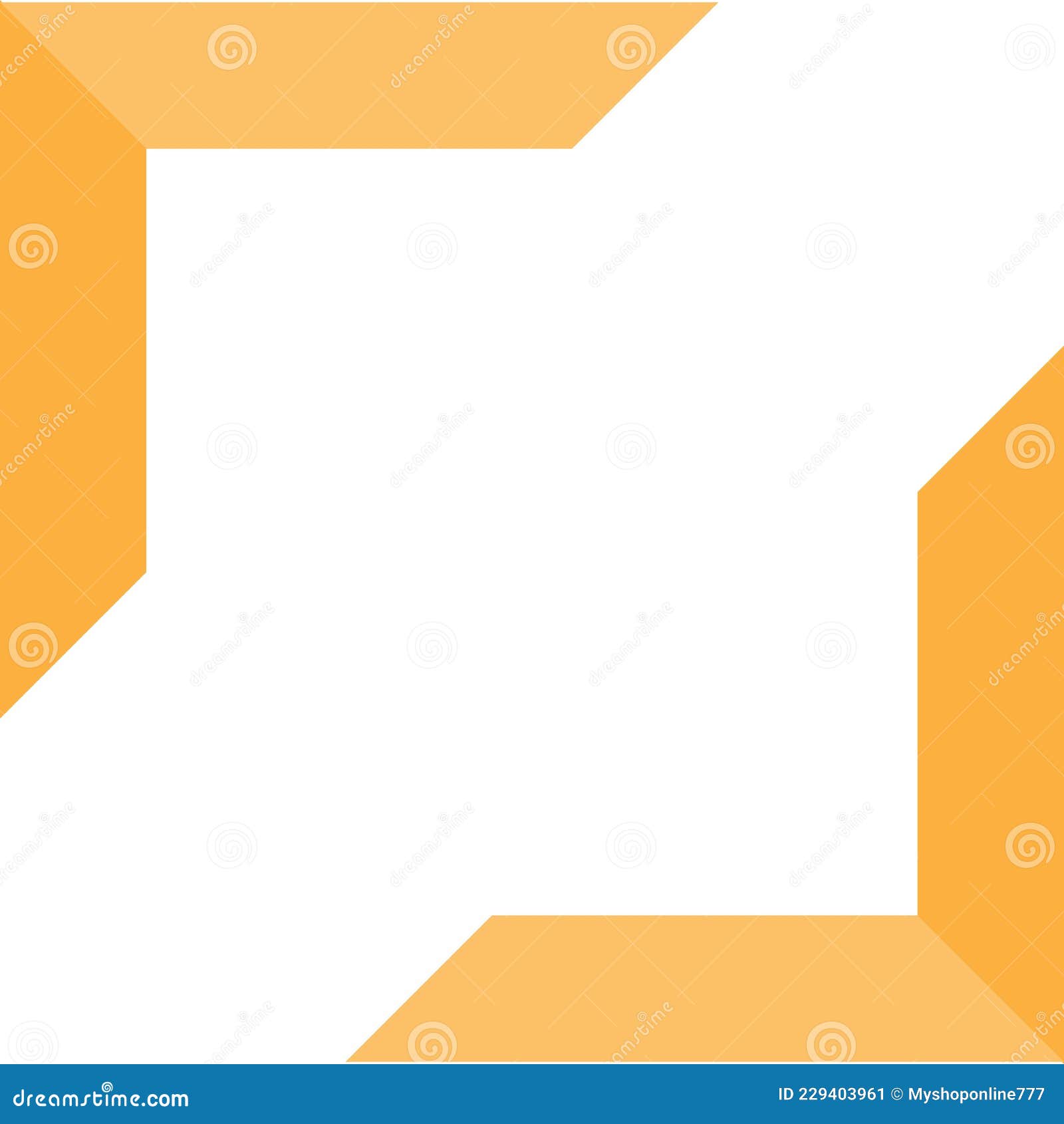Frame with Vertical Corner Border Line Stock Illustration ...