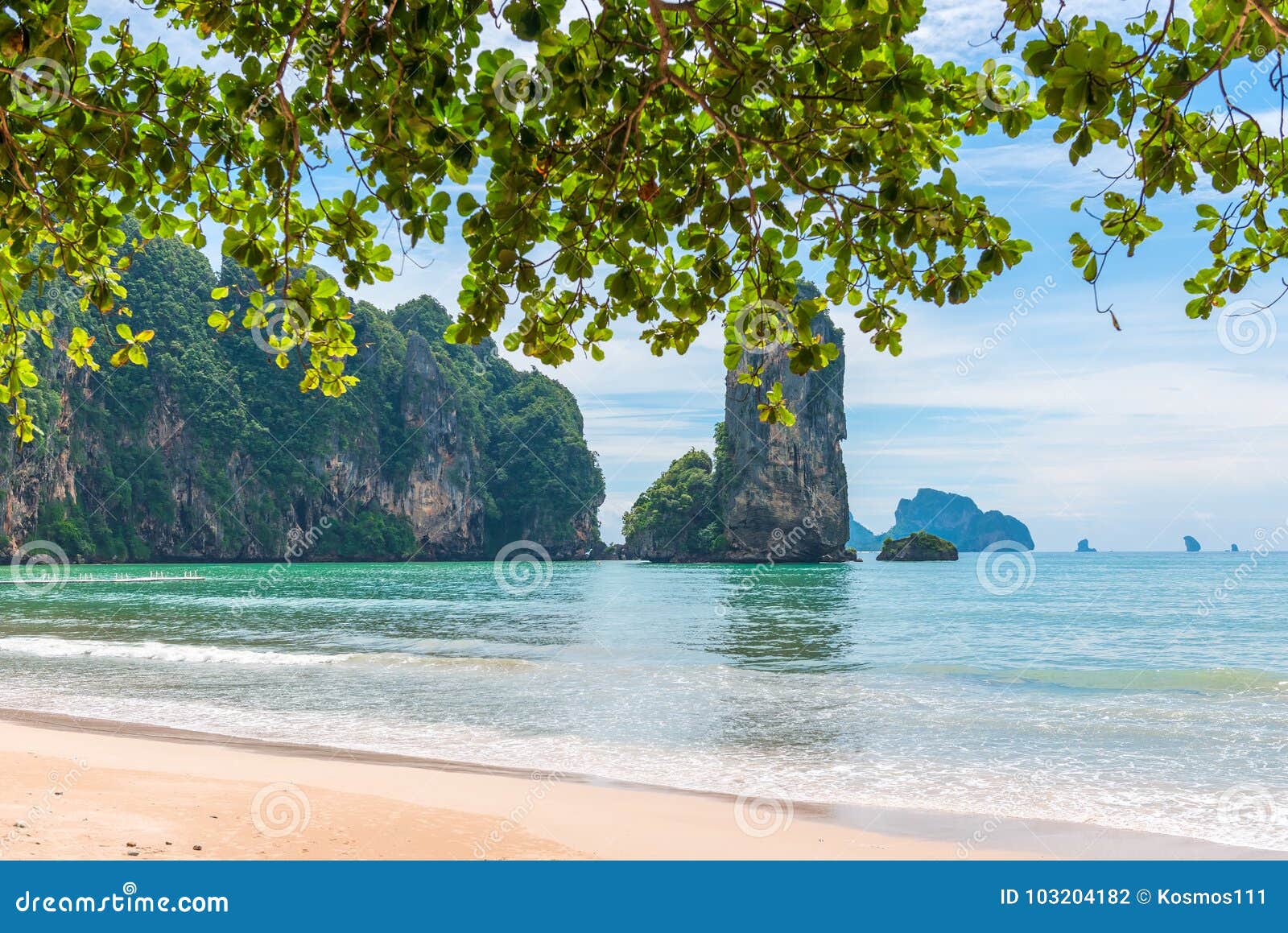 Frame with a View of a High Steep Cliff in the Sea Stock Photo - Image ...