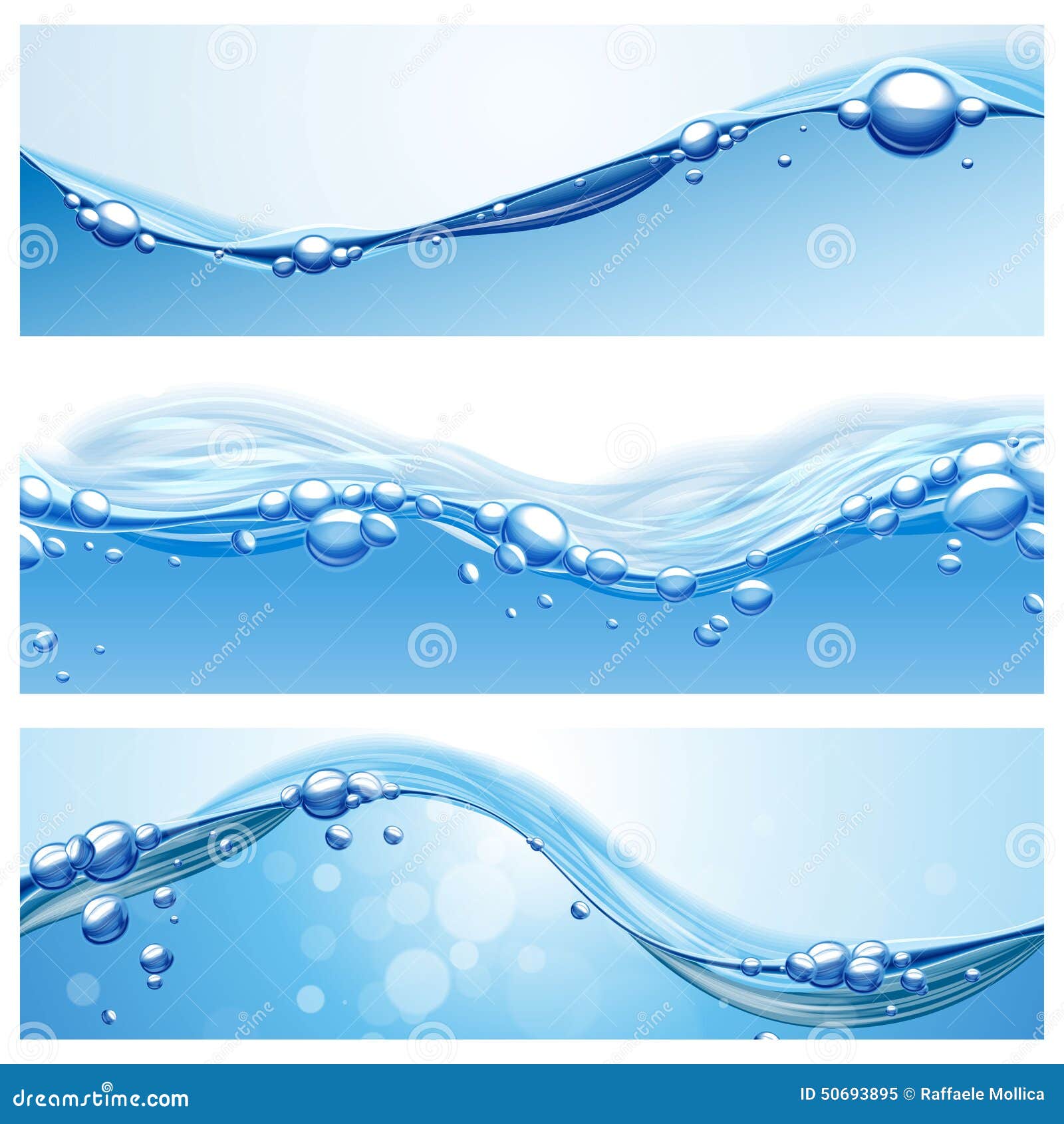 Water Banner Vector