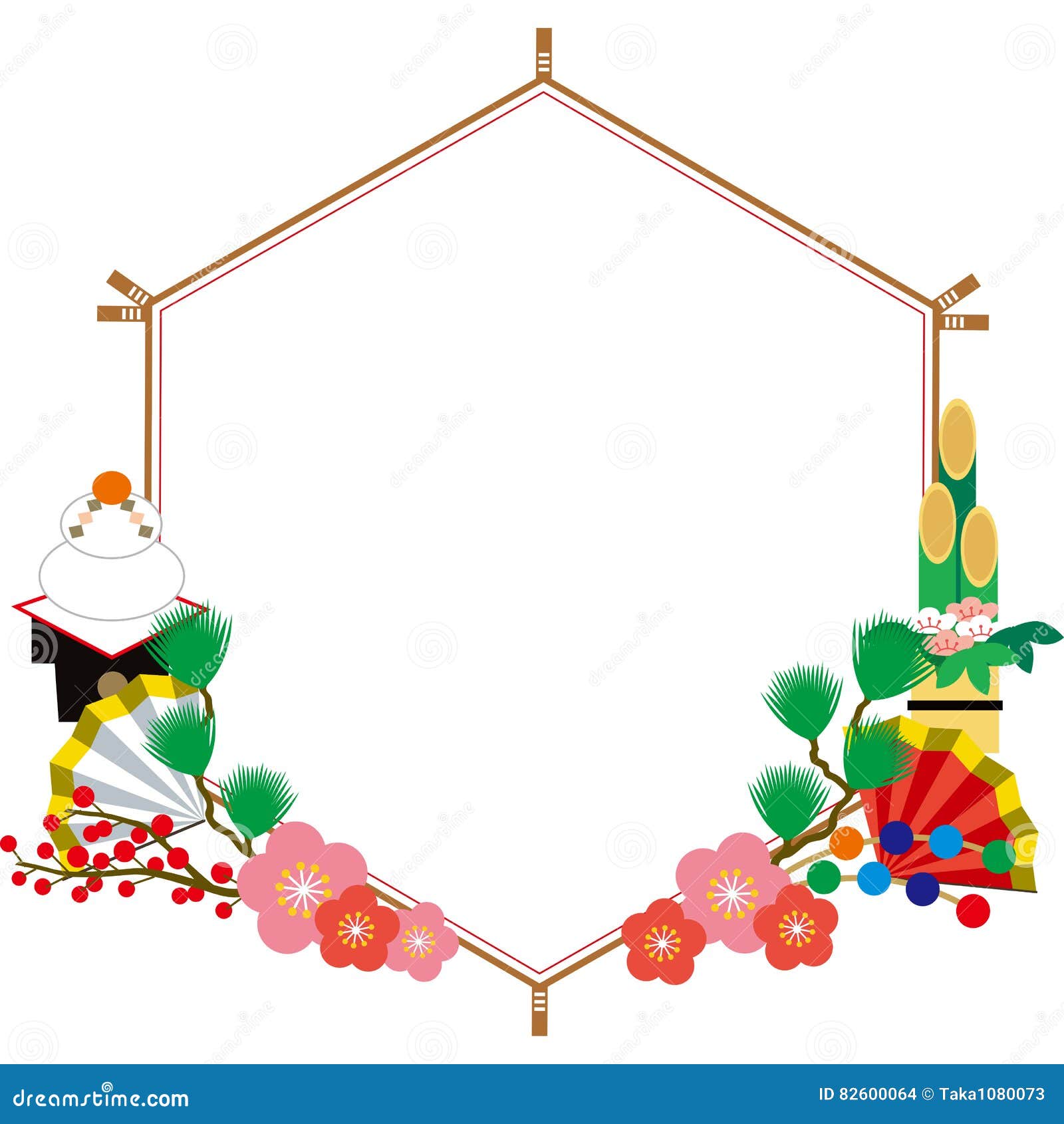 The Frame Which Celebrates the New Year Stock Vector - Illustration of ...
