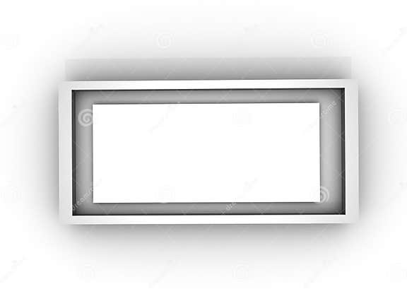 Frame White / Blank Template Empty Null / Card Stock Illustration ...