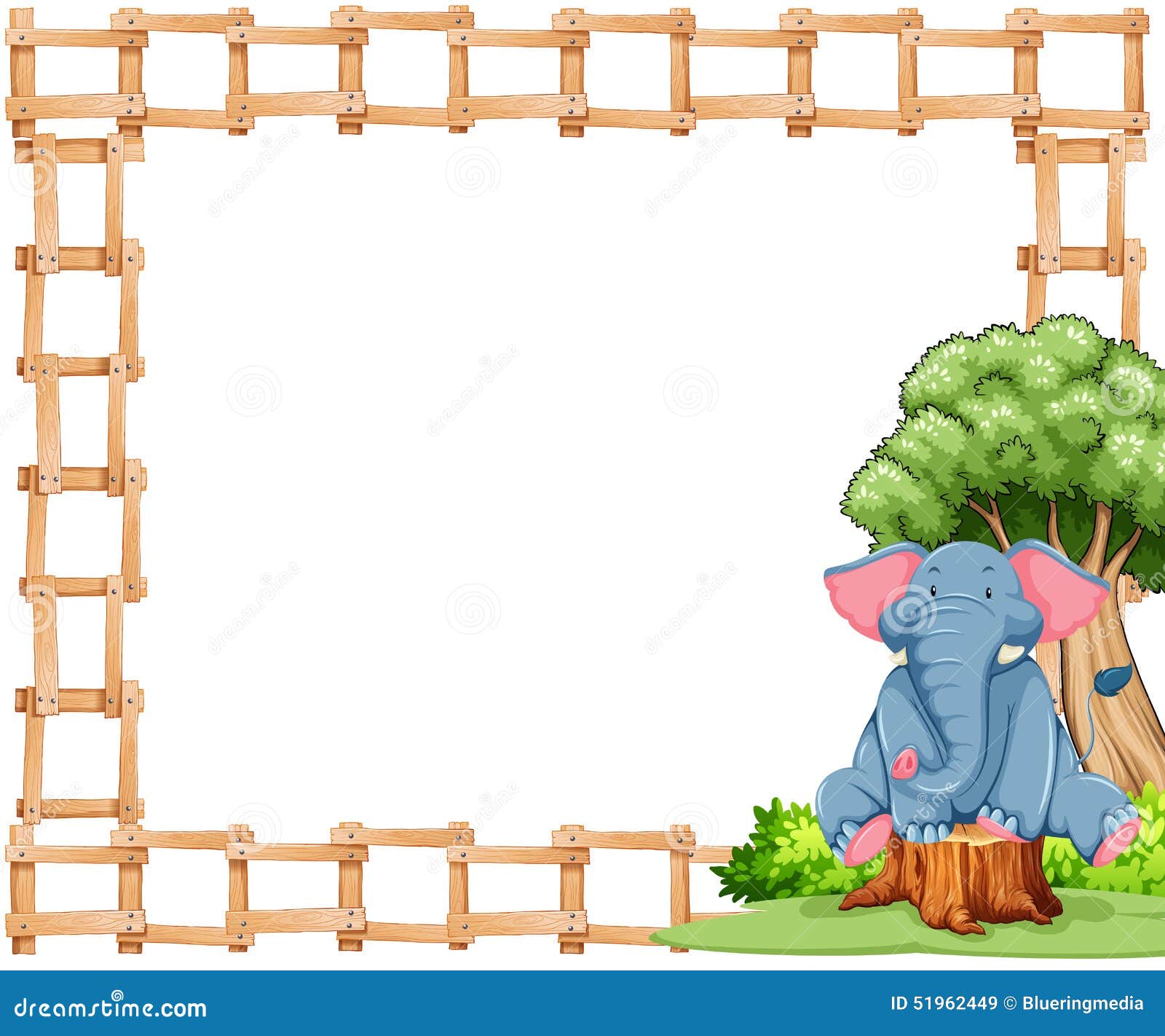 Frame stock vector. Illustration of fence, text, template - 51962449