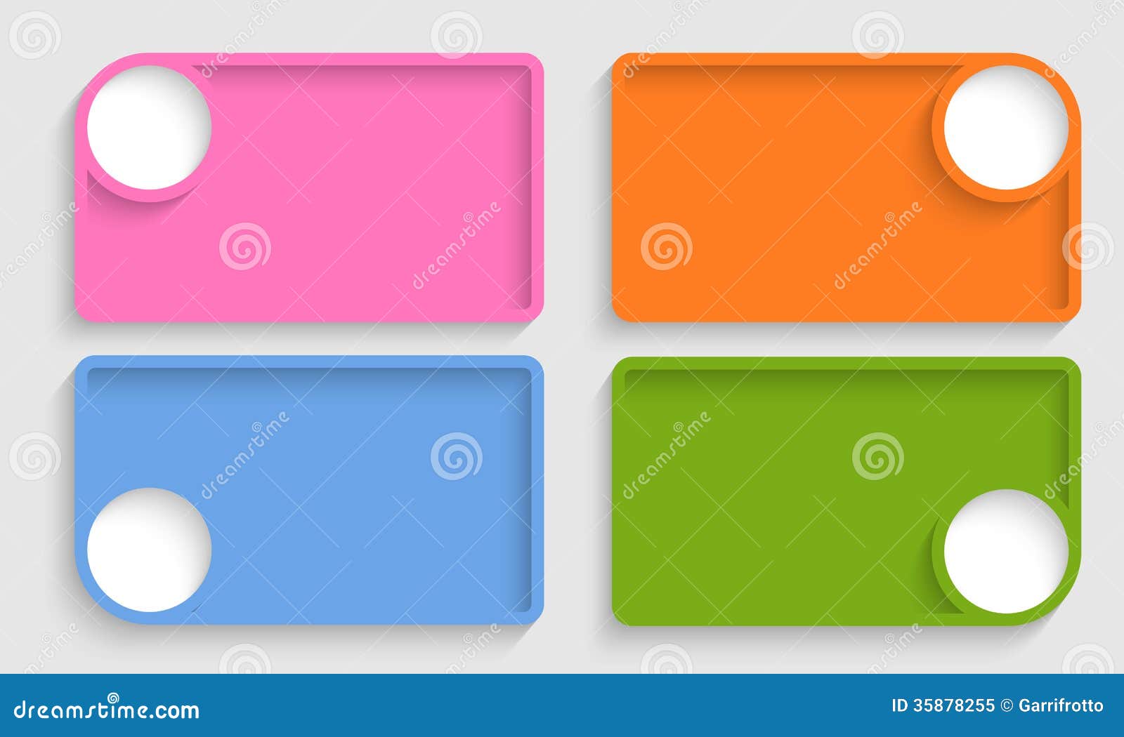 Frame with White Circle Box Stock Vector - Illustration of border ...