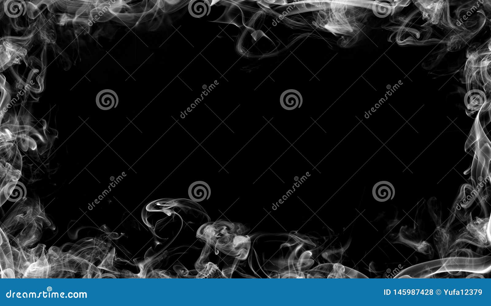Frame White Flame . Border Smoke Texture Effect for Film , Text or ...