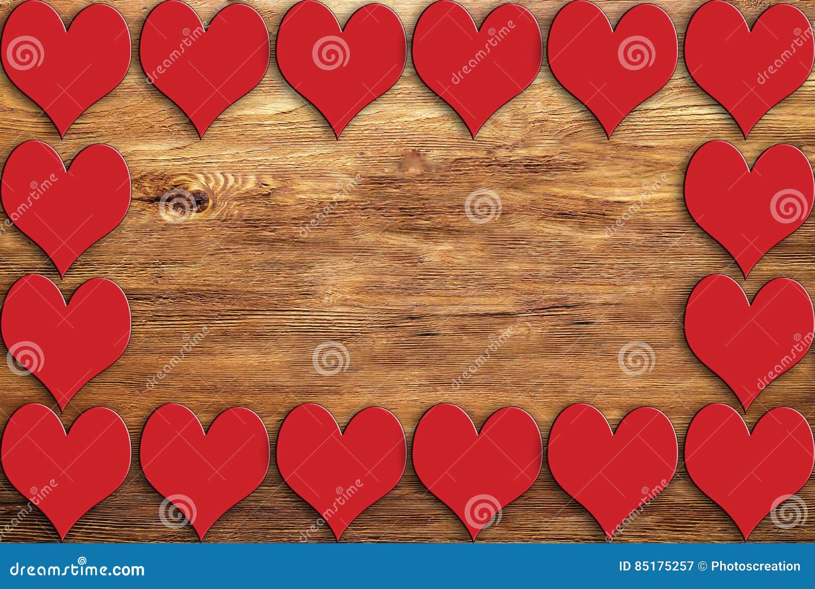 Frame wood and haert stock illustration. Illustration of holiday - 85175257