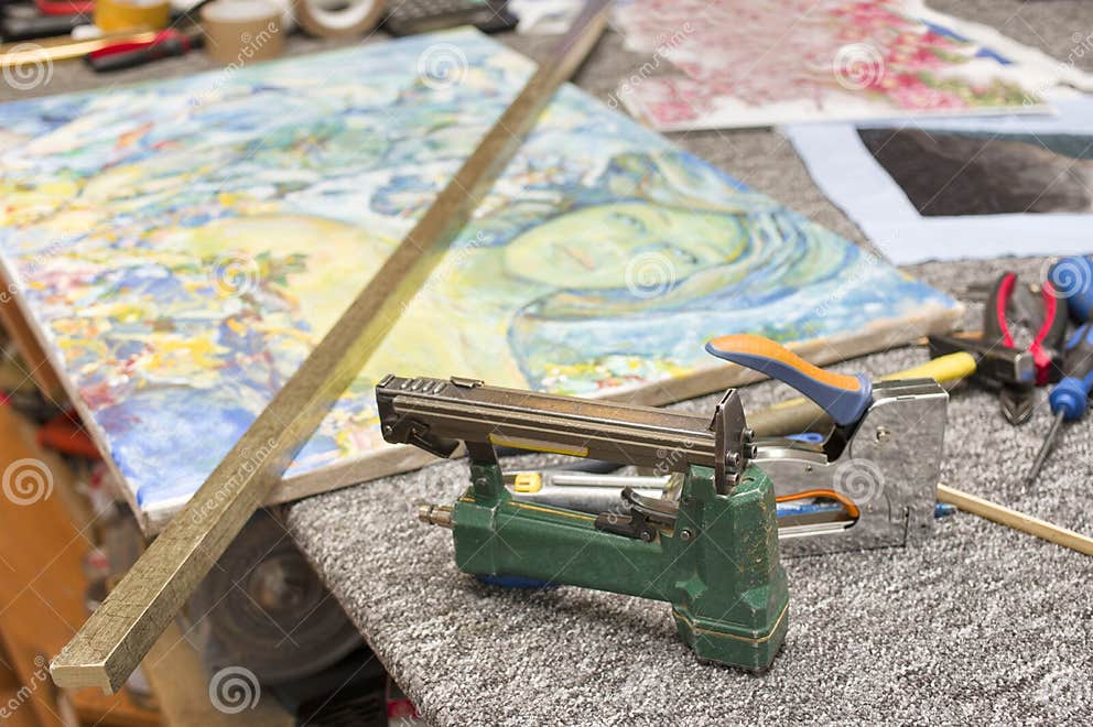 In a Frame Workshop stock image. Image of background - 106342461