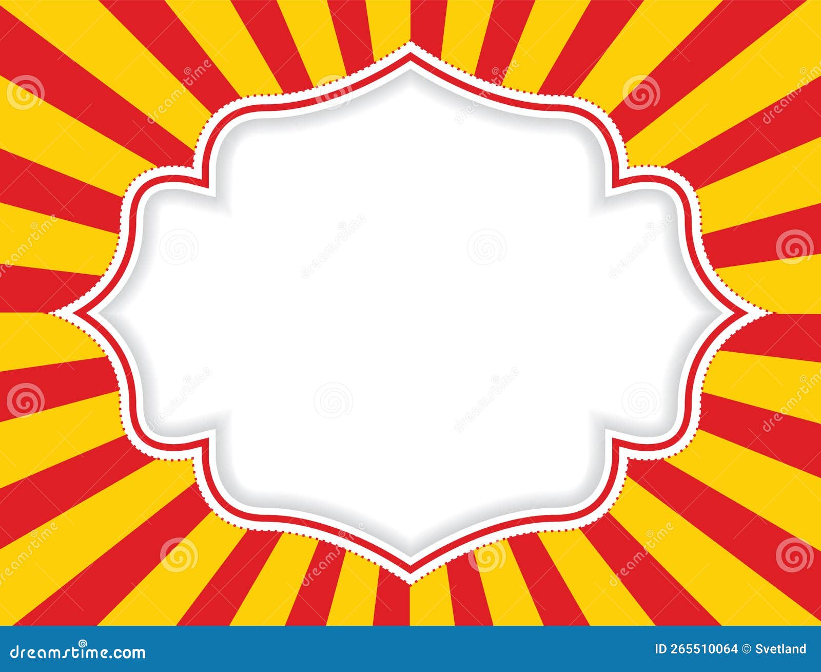 Frame with Yellow and Red Stripes. Stock Vector - Illustration of blank ...