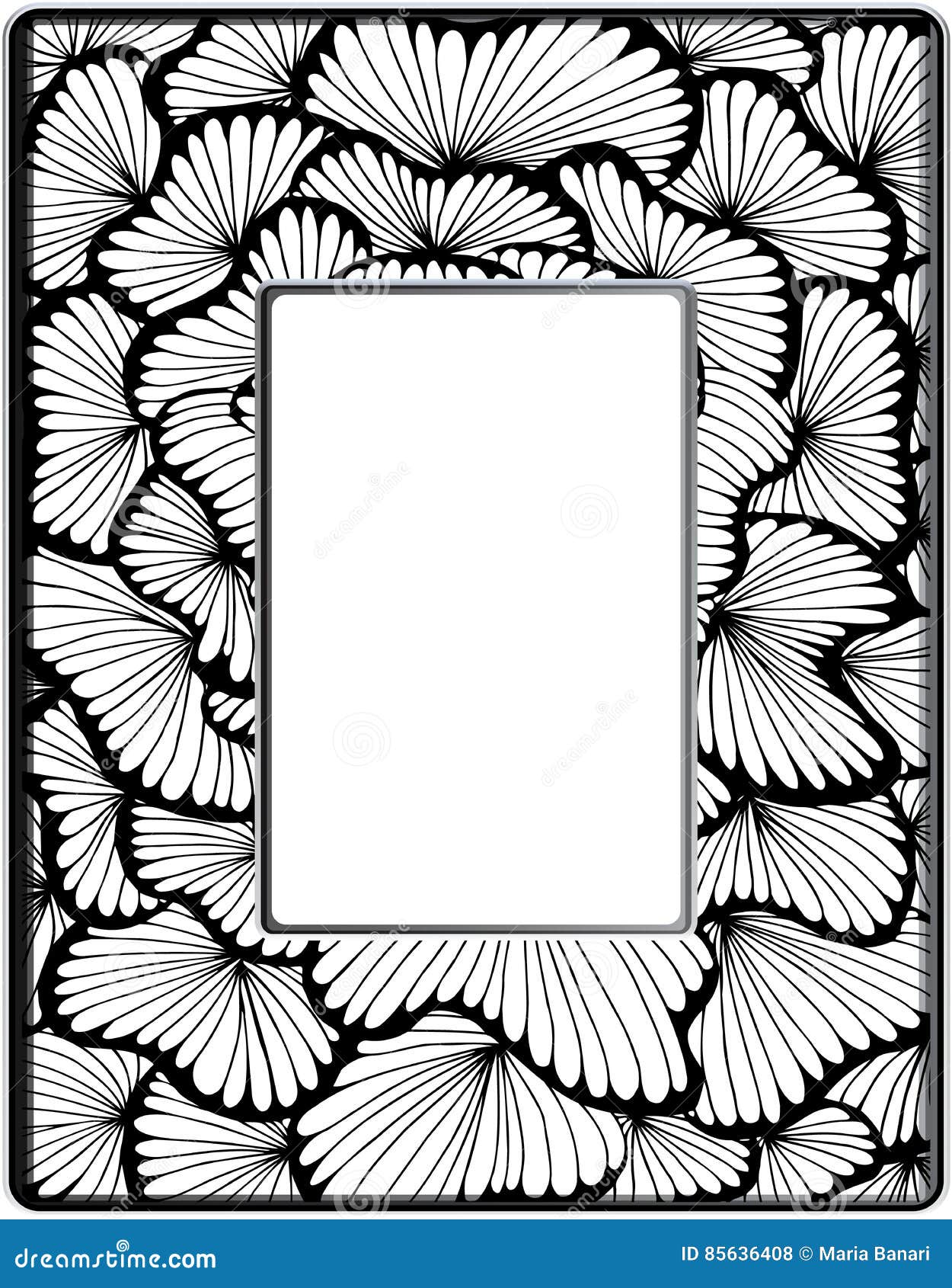 Frame Zentangle, Vector Image. Floral Hand Drawn Stock Vector ...