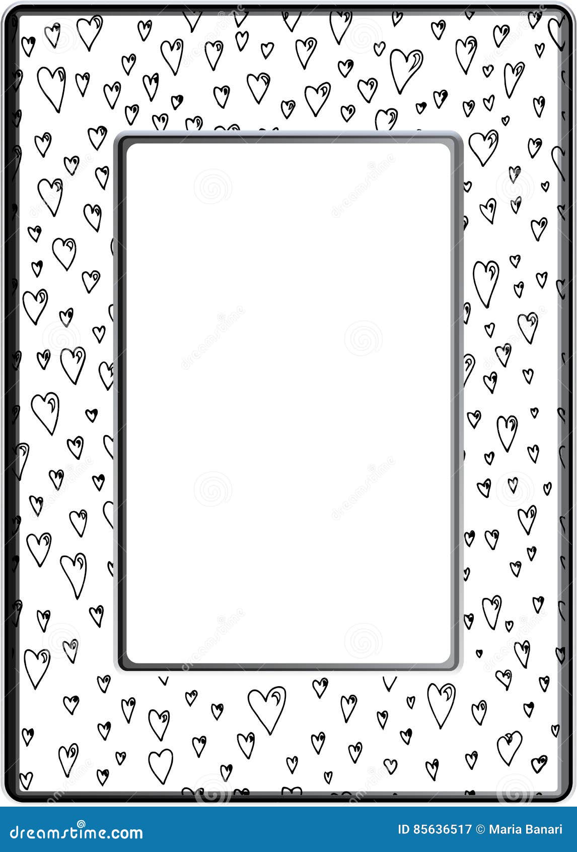 Frame Zentangle, Vector Image. Floral Hand Drawn Stock Vector ...