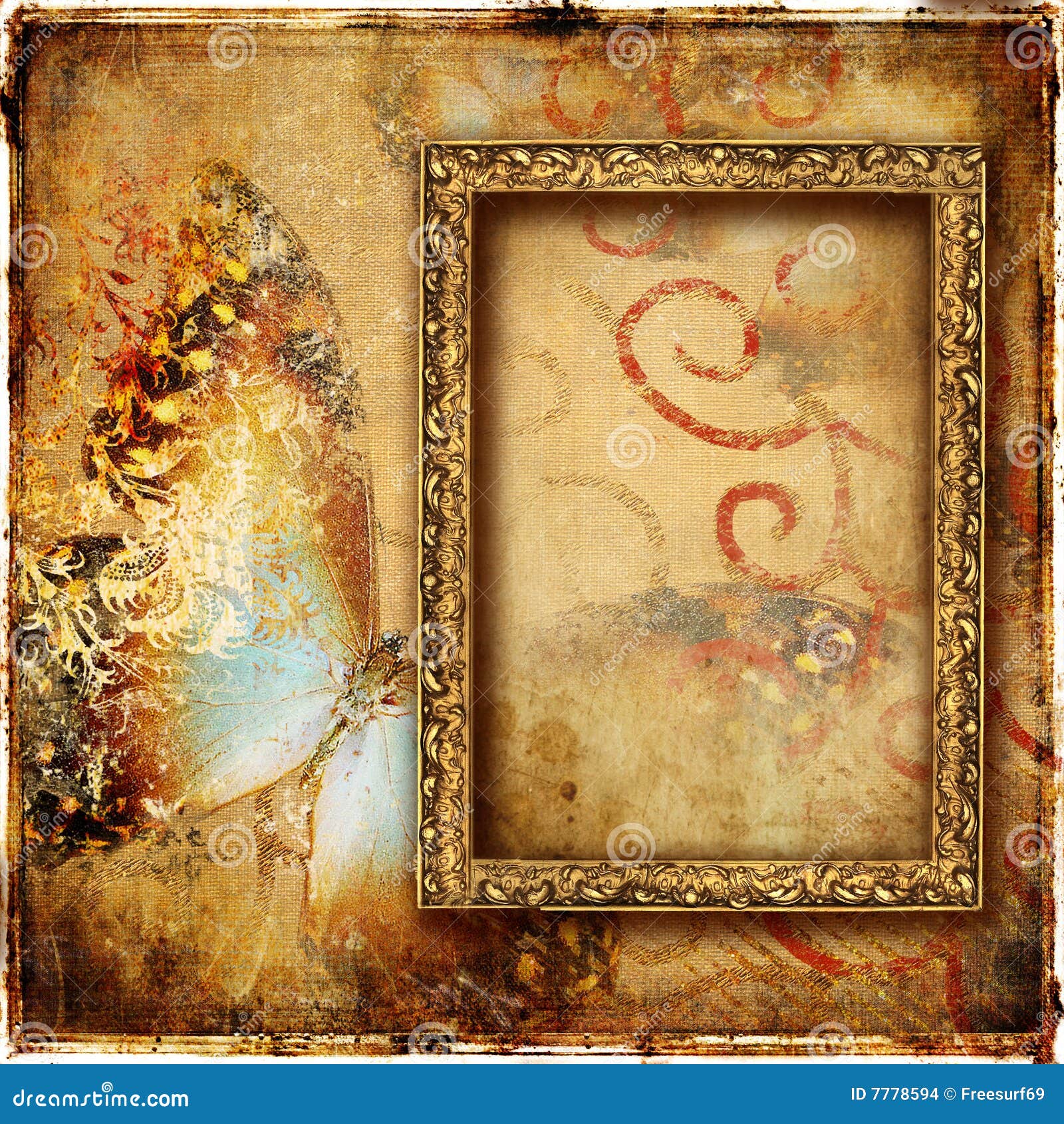 Framed background stock illustration. Illustration of pattern - 7778594