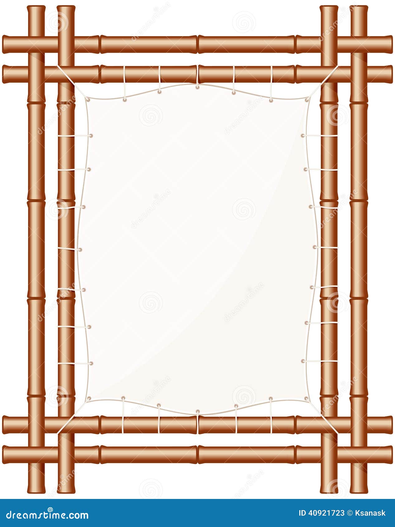 Framed Bamboo Banner stock vector. Illustration of frame - 40921723