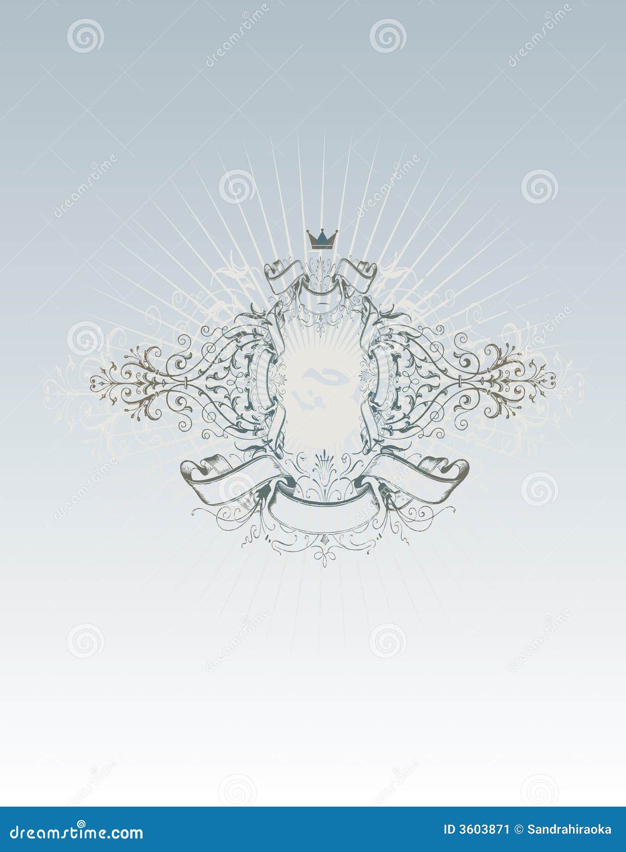 Framed Banner Background stock vector. Illustration of crown - 3603871