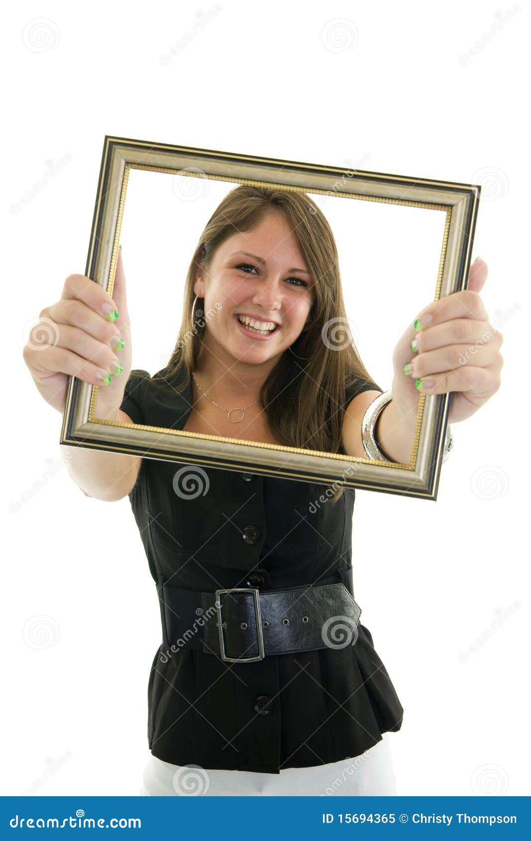Framed beauty stock image. Image of girl, attractive - 15694365