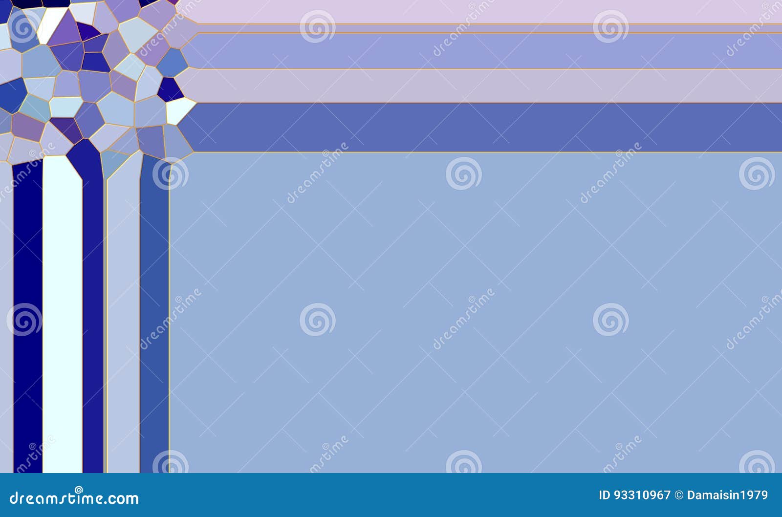 Framed Blue Background, Card Design Stock Illustration - Illustration ...