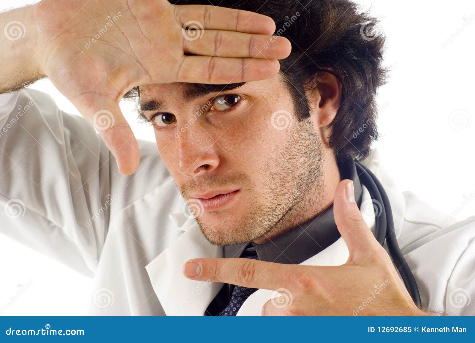 Framed Face Headshot stock image. Image of cutout, looking - 12692685