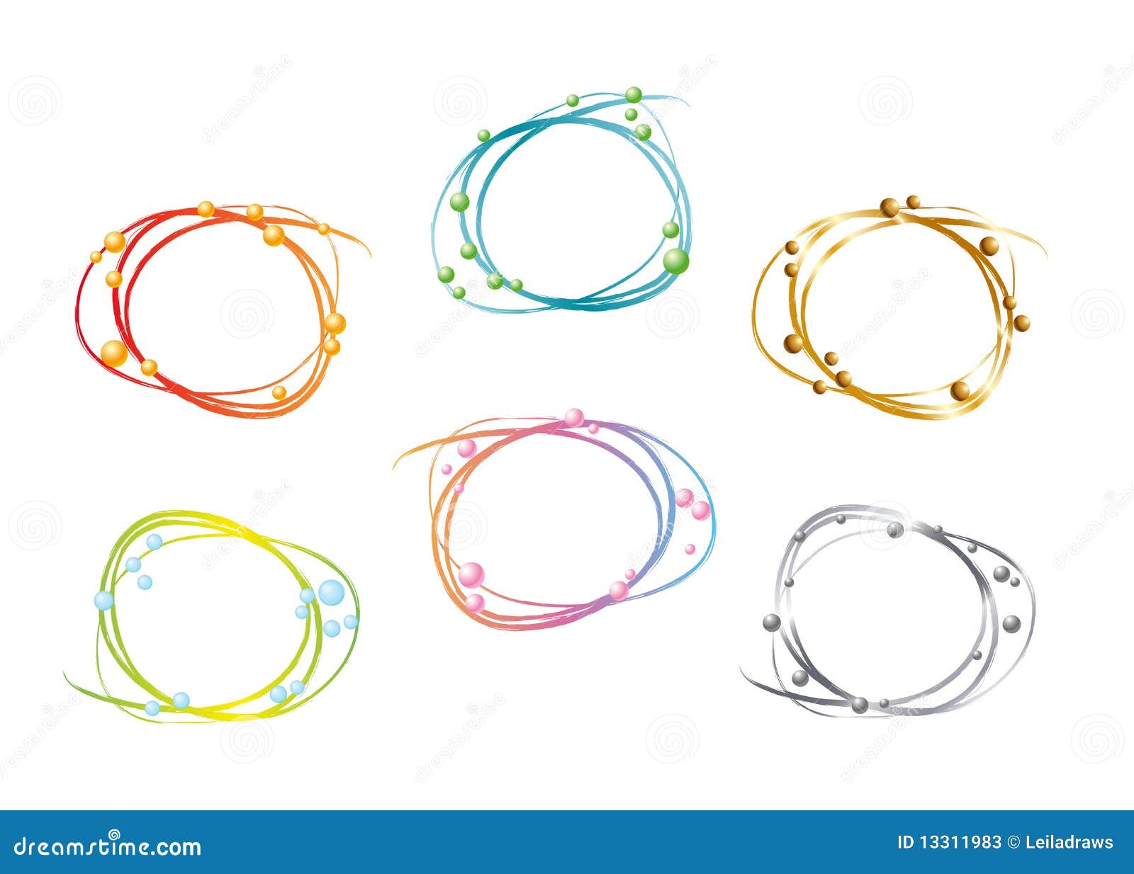 Abstract Colorful Frames or Labels Stock Vector - Illustration of ...