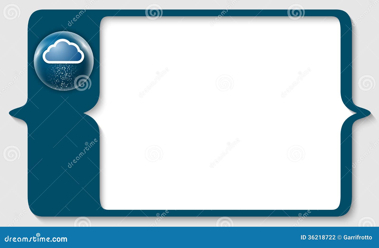 Frames for Any Text and Cloud Stock Vector - Illustration of shape ...