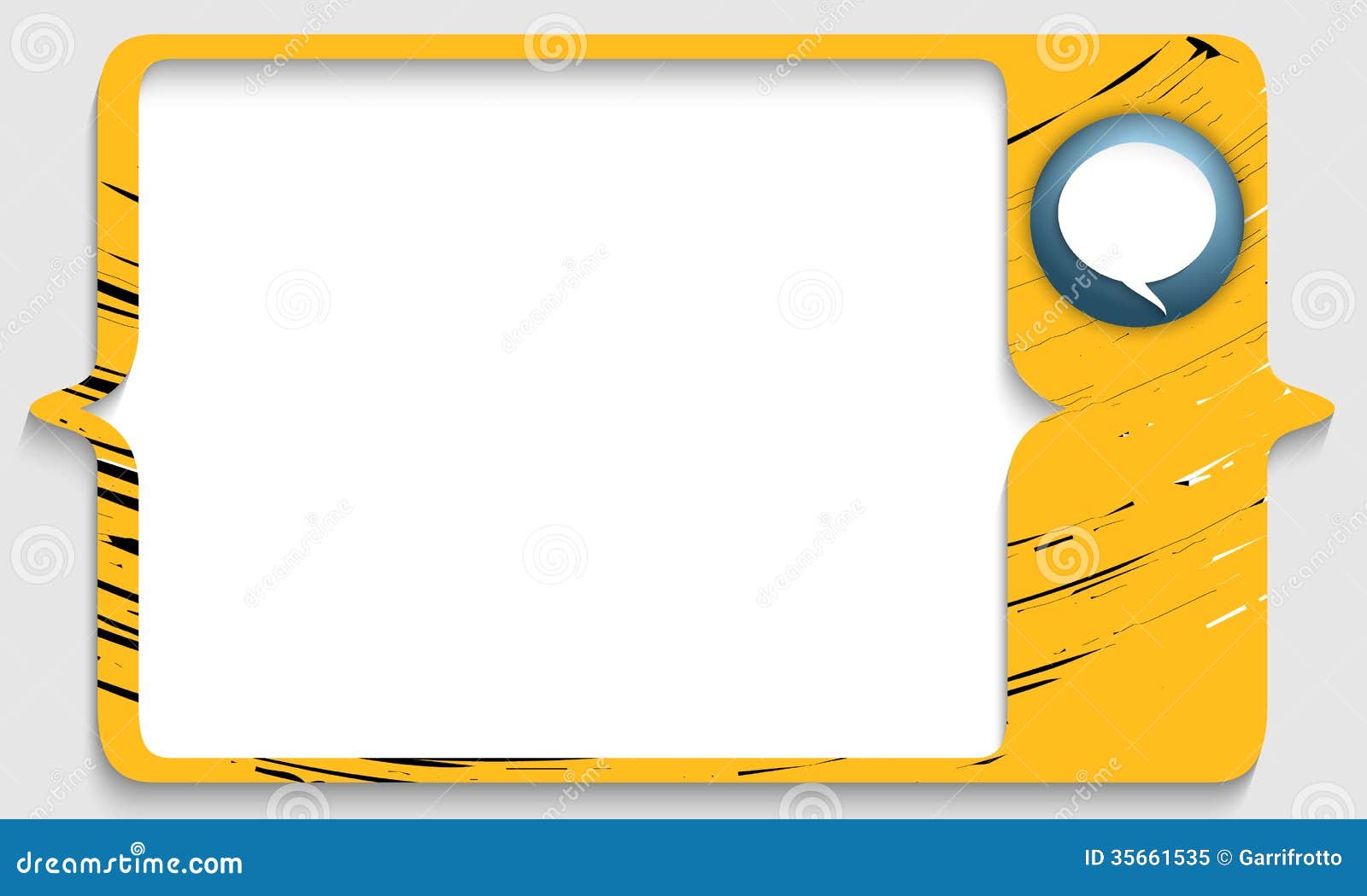 Frames for Any Text with Speech Bubble Stock Vector - Illustration of ...