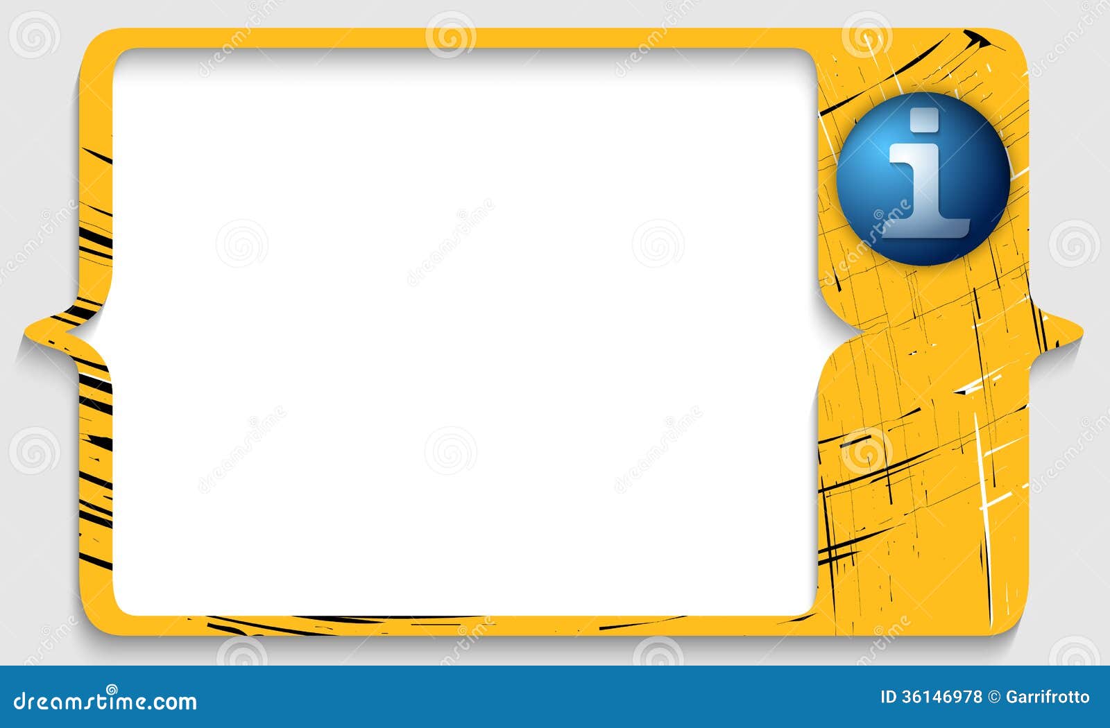 Frames for Any Text Witth Info Mark Stock Vector - Illustration of ...