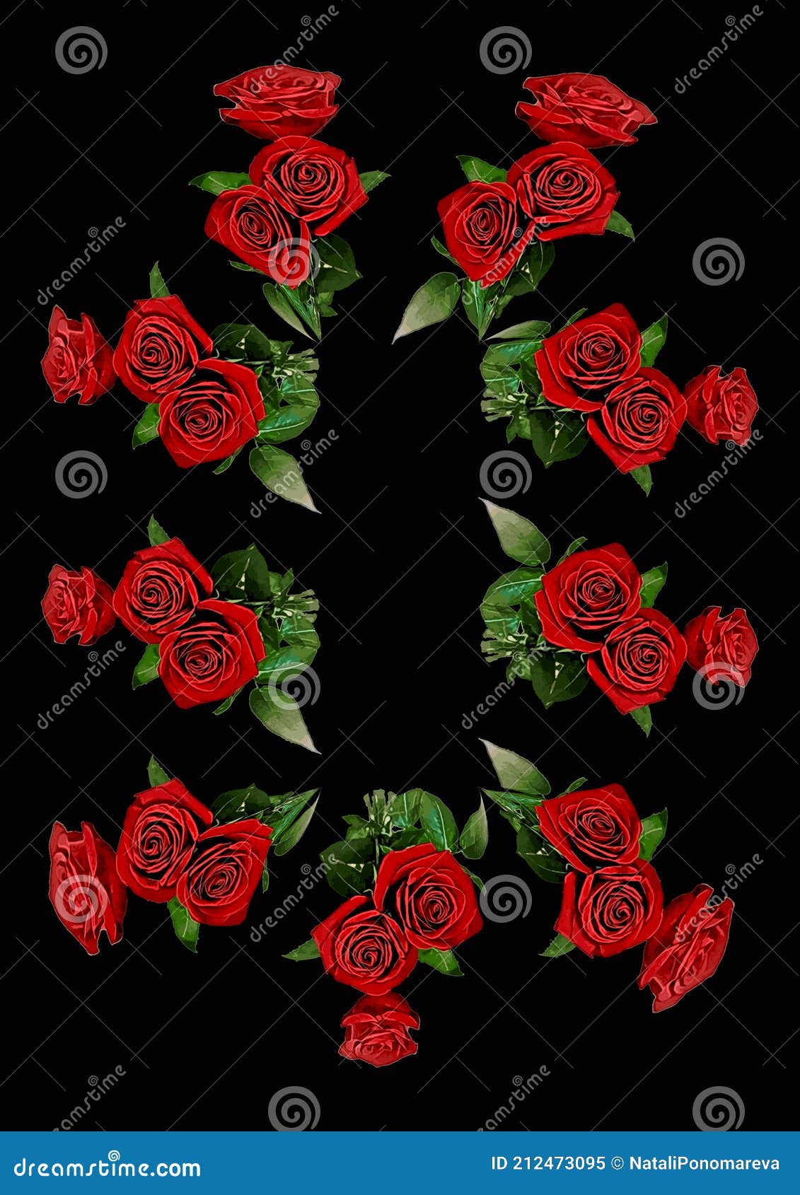 Frames - A Bouquet Of Three Red Roses. Flowers On The White Background ...