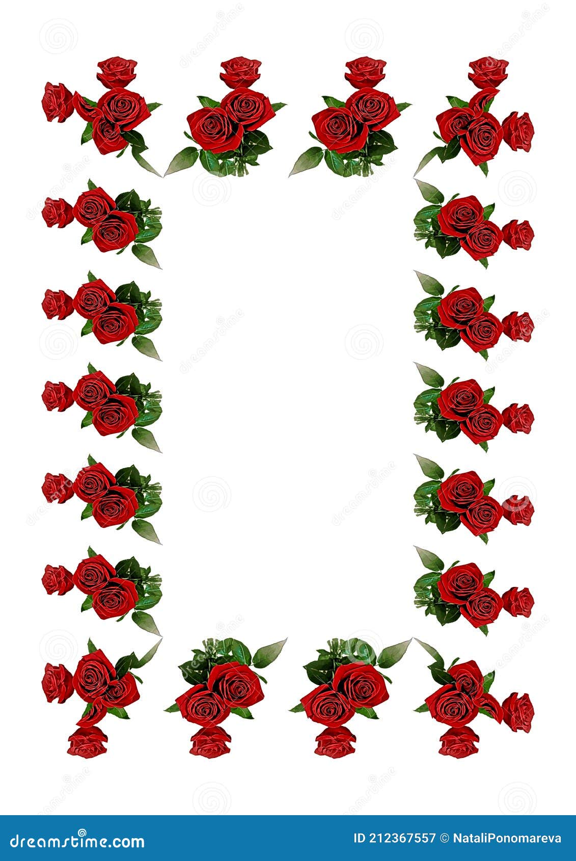 Frames - A Bouquet Of Three Red Roses. Flowers On The Black Background ...