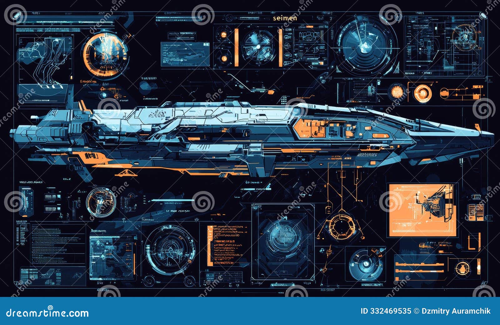 Frames, Callouts, Blocks of Information, Elements of Robotics. HUD ...