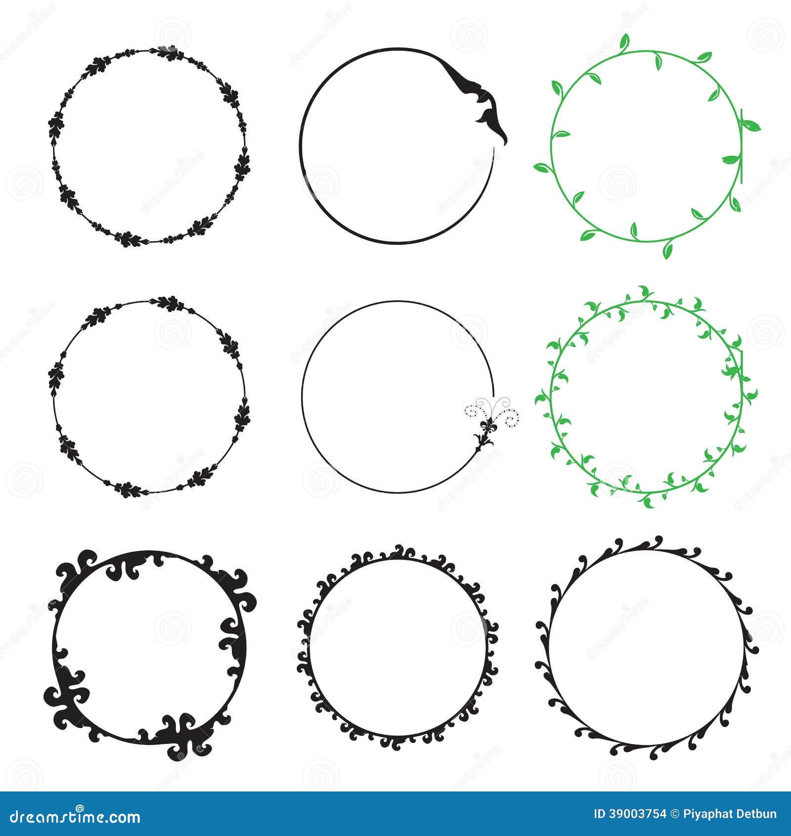 Frames Circle 04 stock vector. Illustration of frame - 39003754