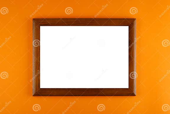 Frames on the Color Wall Backgrounds Stock Image - Image of wall, blank ...