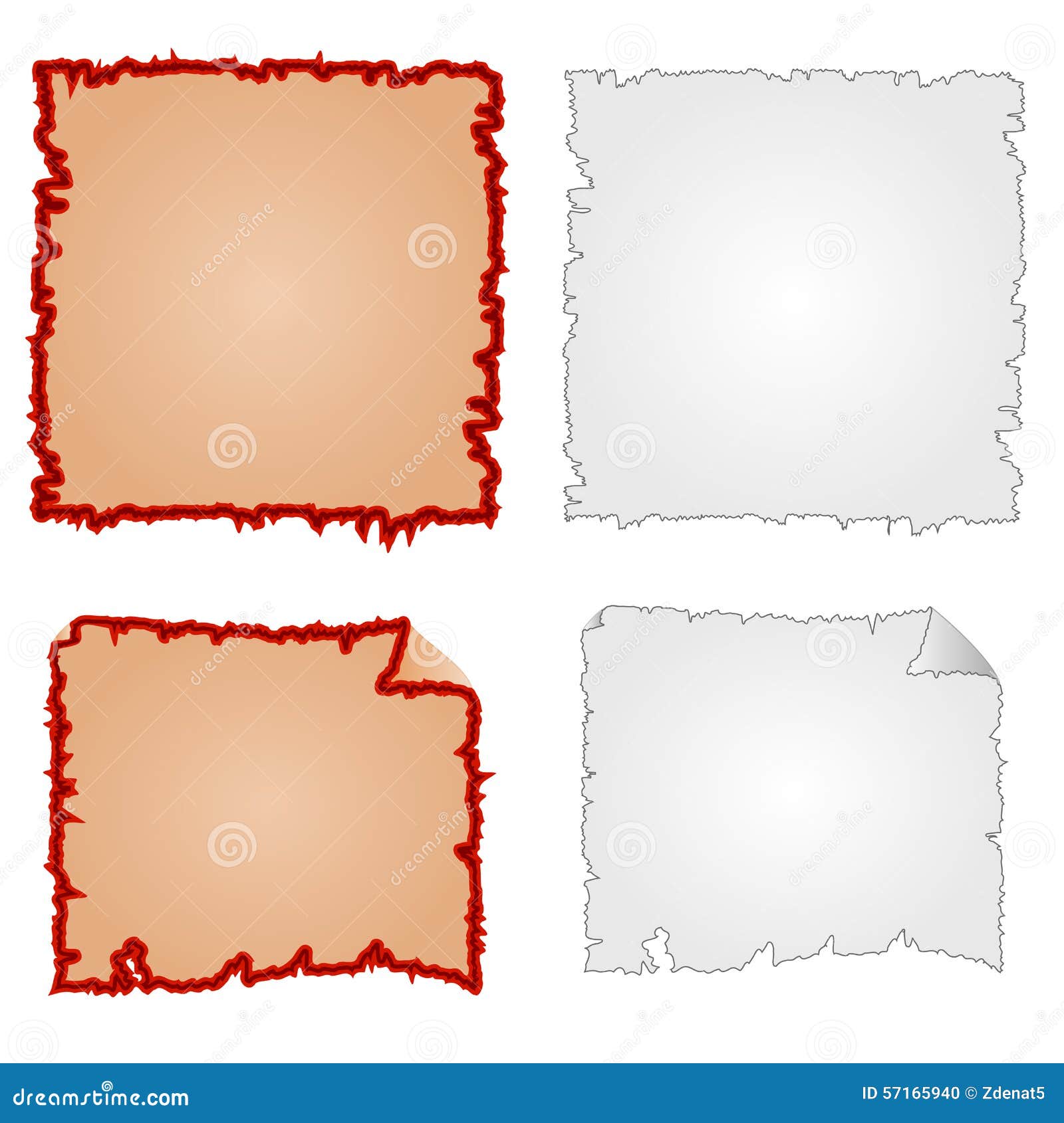 Old, Tattered Paper Stock Image | CartoonDealer.com #12457165