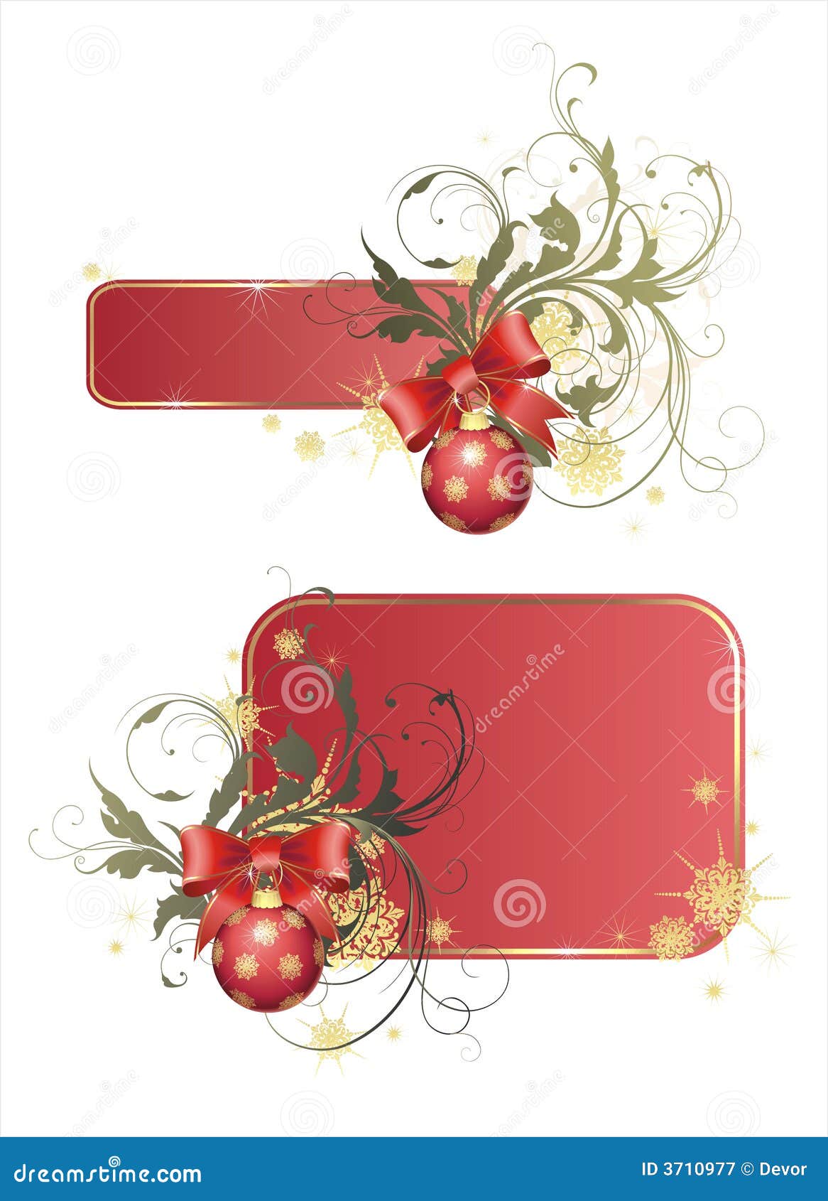 Frames do Natal ilustração do vetor. Ilustração de esfera - 3710977