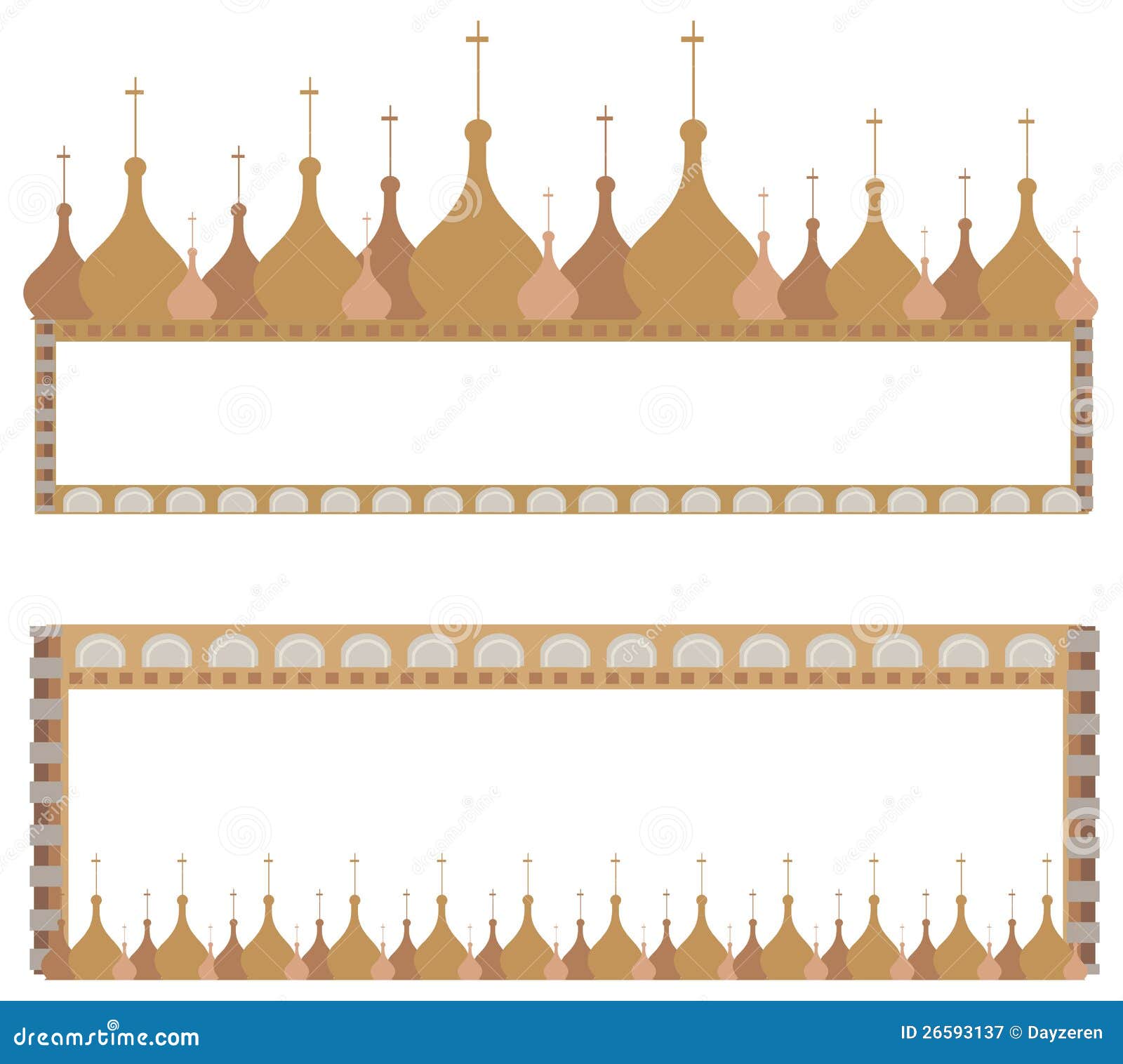 Frames with Domes stock vector. Illustration of architecture - 26593137