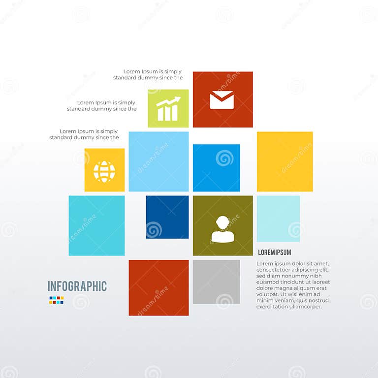 Frames Infographic Template Design with Icons. Business Concept ...