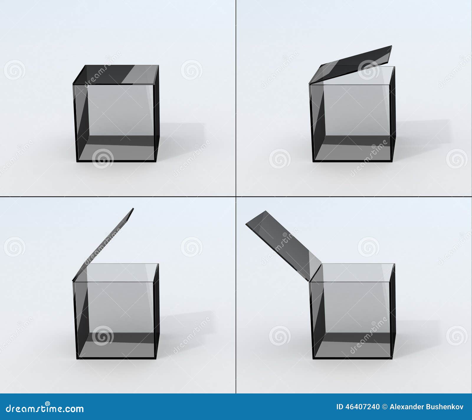 Frames opening glass box stock illustration. Illustration of access ...