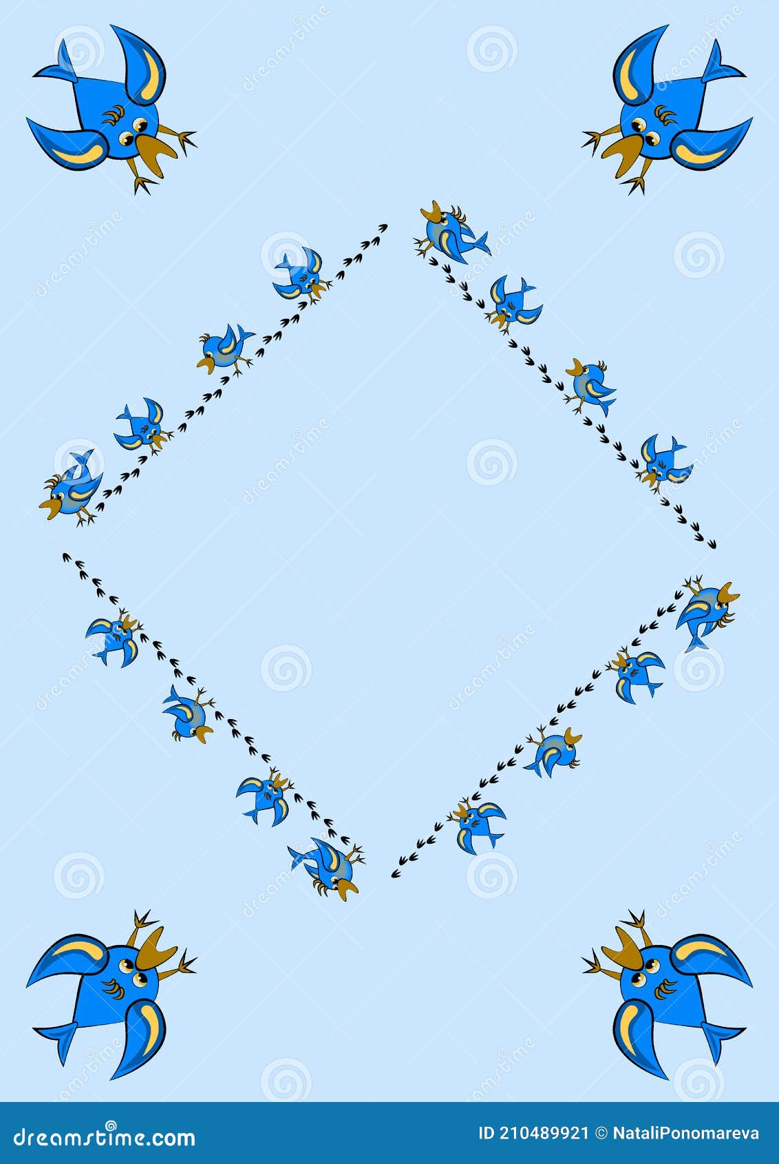 Frames With Snow And Ice. Frozen Borders With Snowflakes Of Different ...