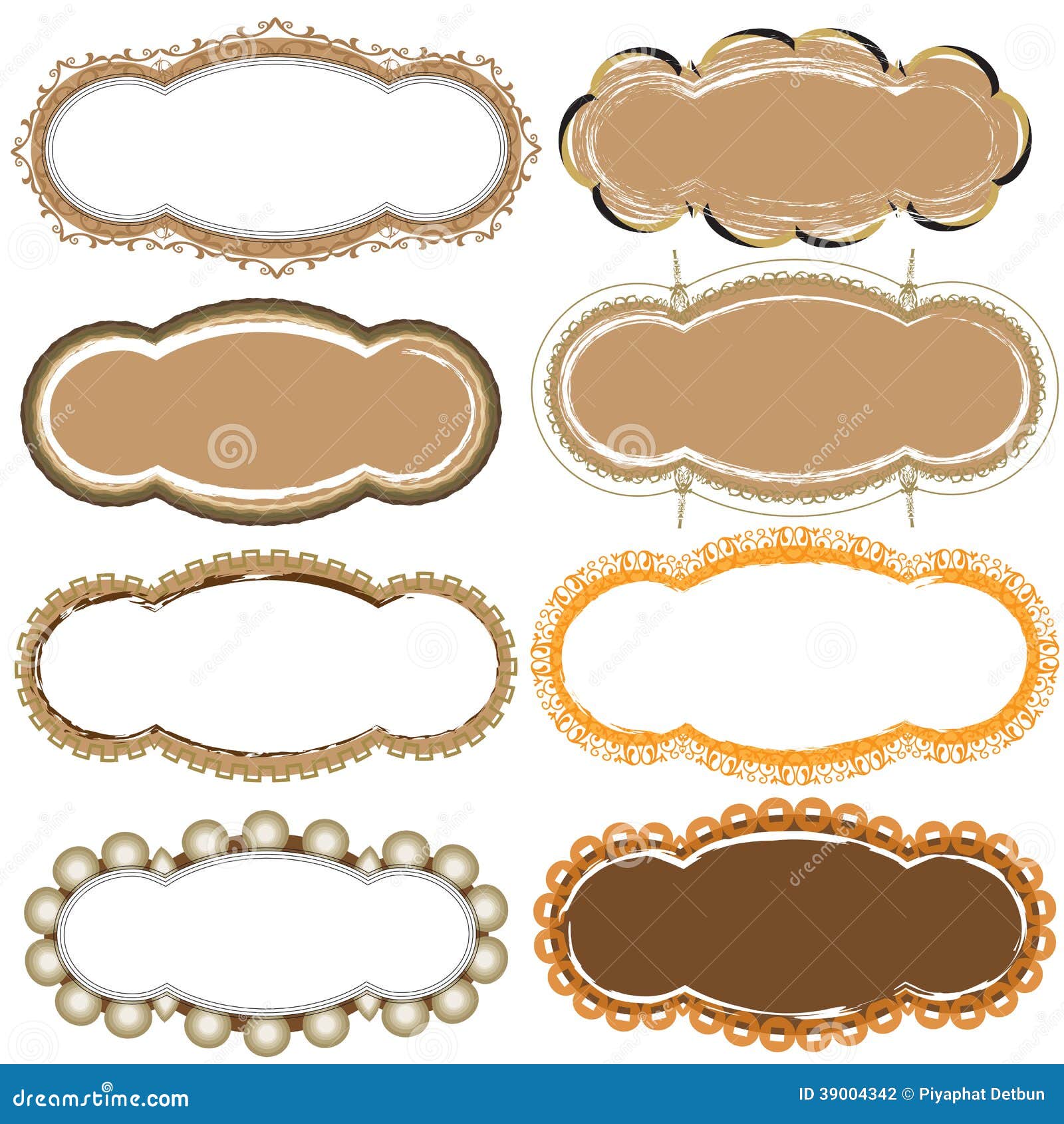 Frames pattern (set45) stock vector. Illustration of black - 39004342