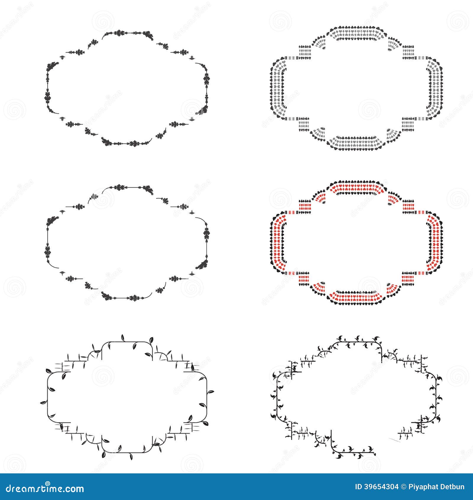 Frames pattern (set113) stock illustration. Illustration of sketch ...