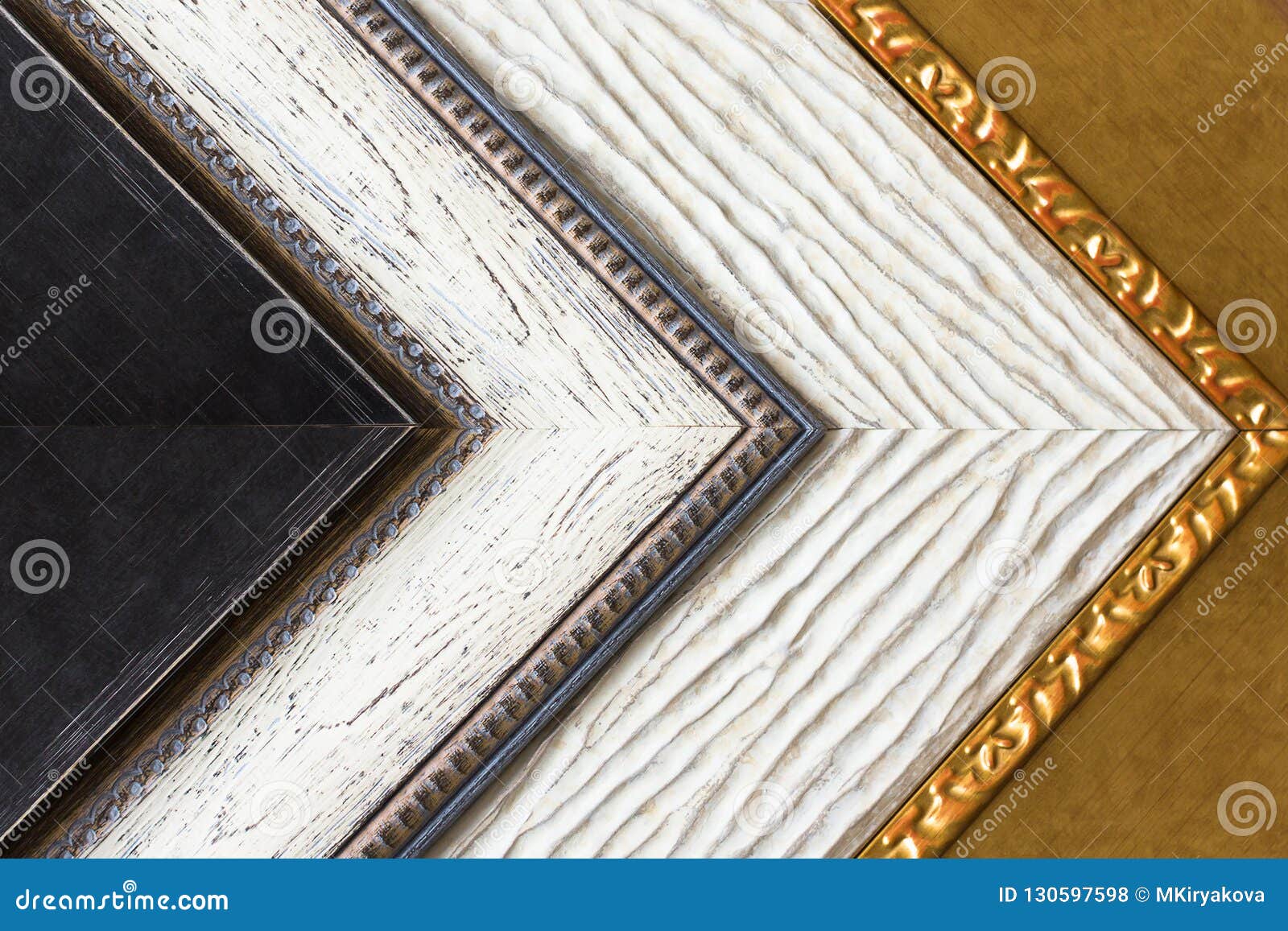 Frames for picture. stock photo. Image of color, corner - 130597598