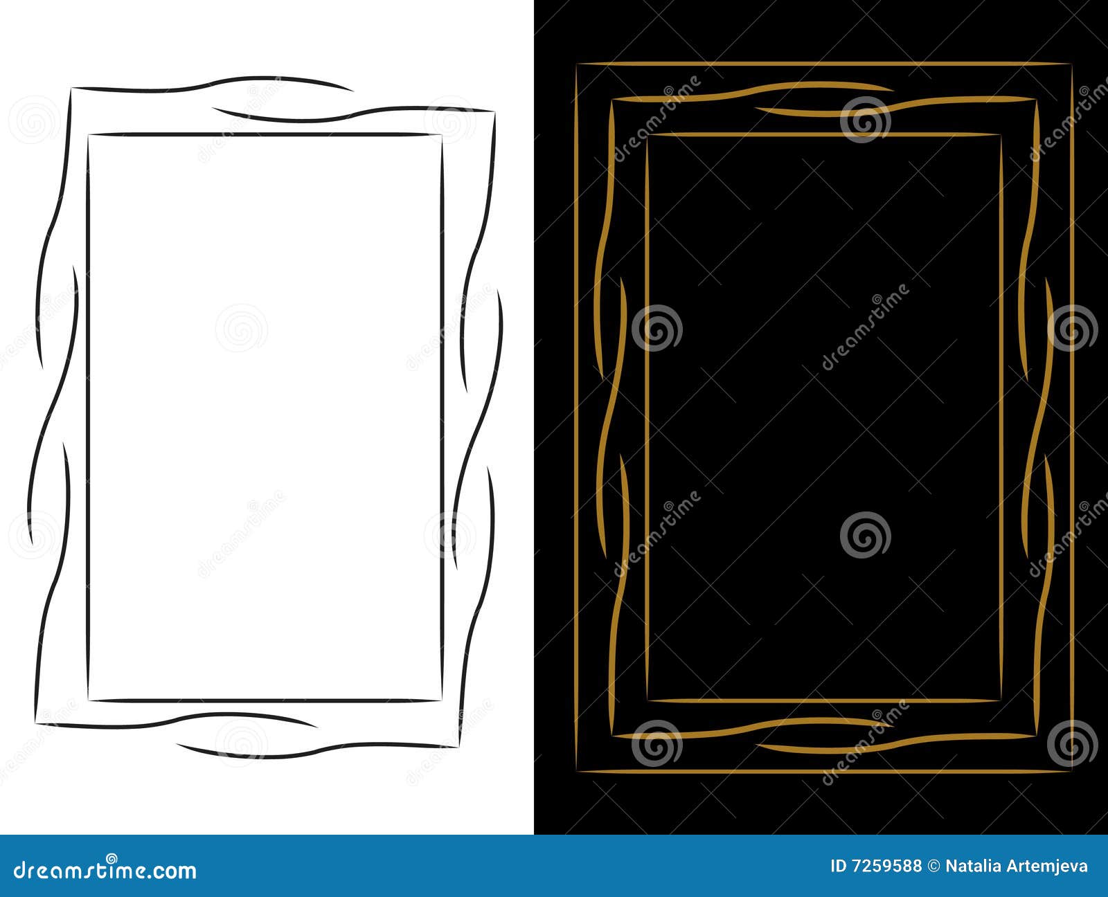 Frames for Pictures or Text Stock Vector - Illustration of ornate ...