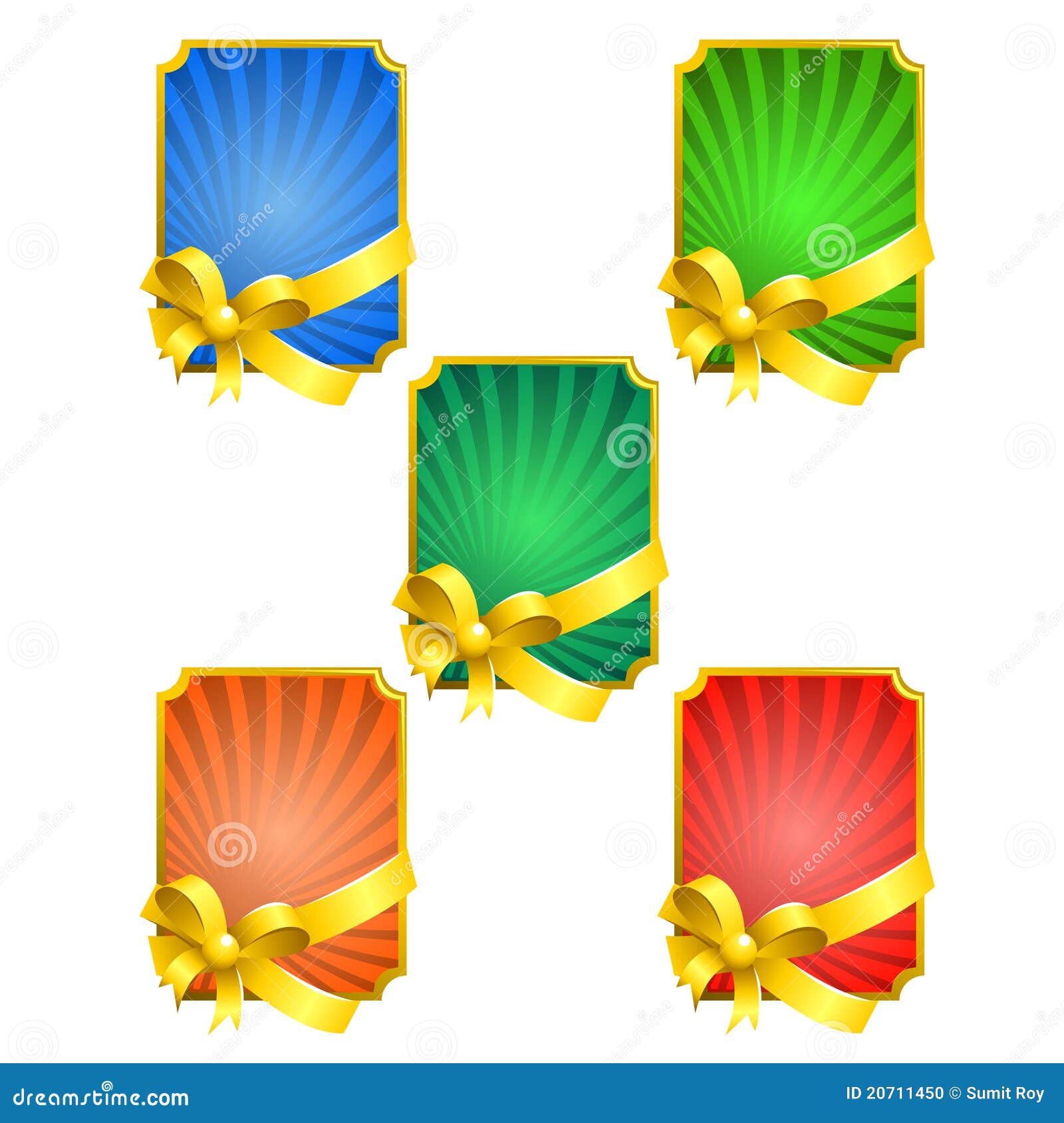 Frames and ribbons stock illustration. Illustration of banner - 20711450