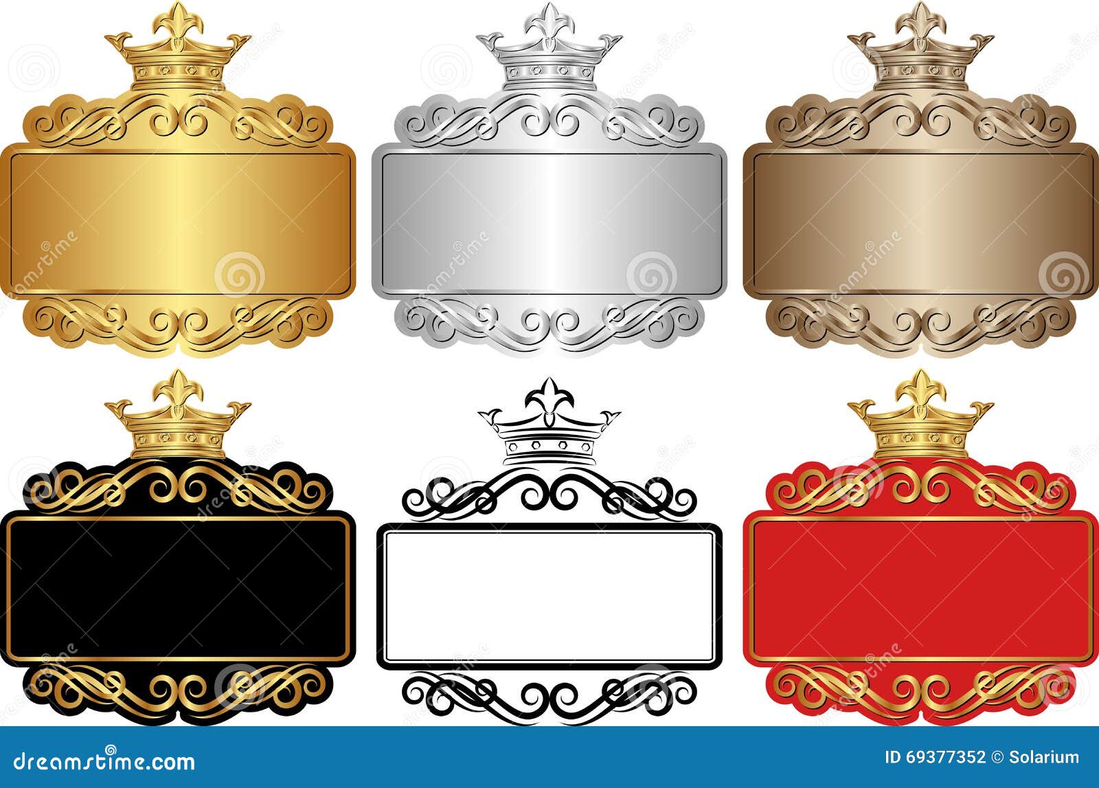 Frames stock vector. Illustration of ornaments, kingly - 69377352