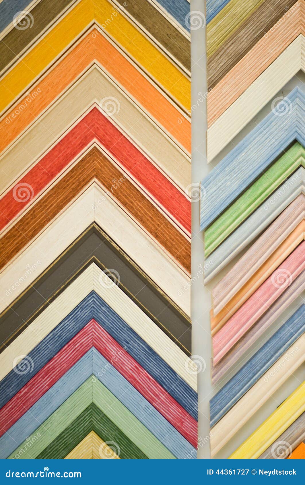 Frames in a showcase stock image. Image of beige, frame - 44361727