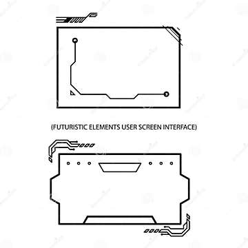 Frames Technology Futuristic Interface Streaming Overlay, Clipart Image ...