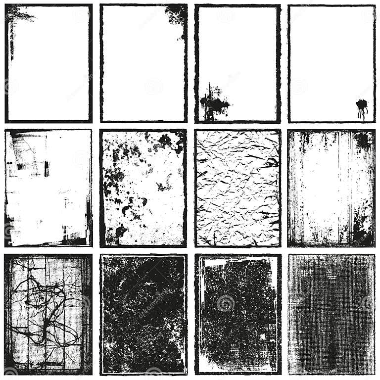 Frames & Textures stock vector. Illustration of brush - 24820843