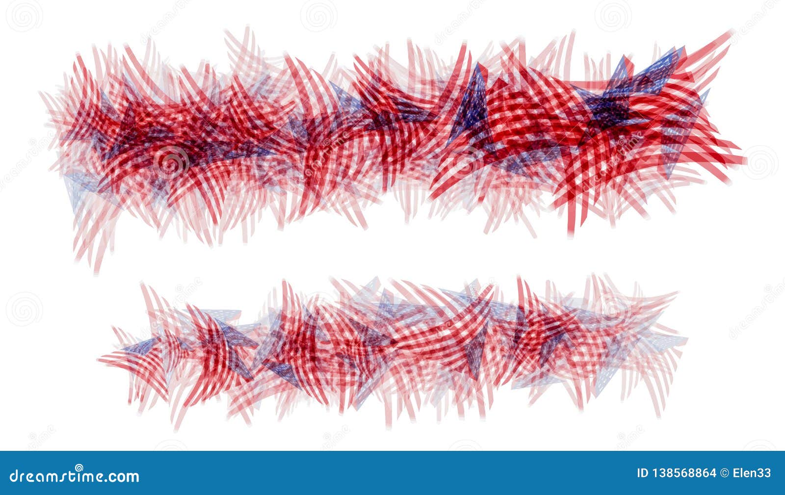 Frames of Triangular USA Flags Pattern in a Row Stock Vector ...